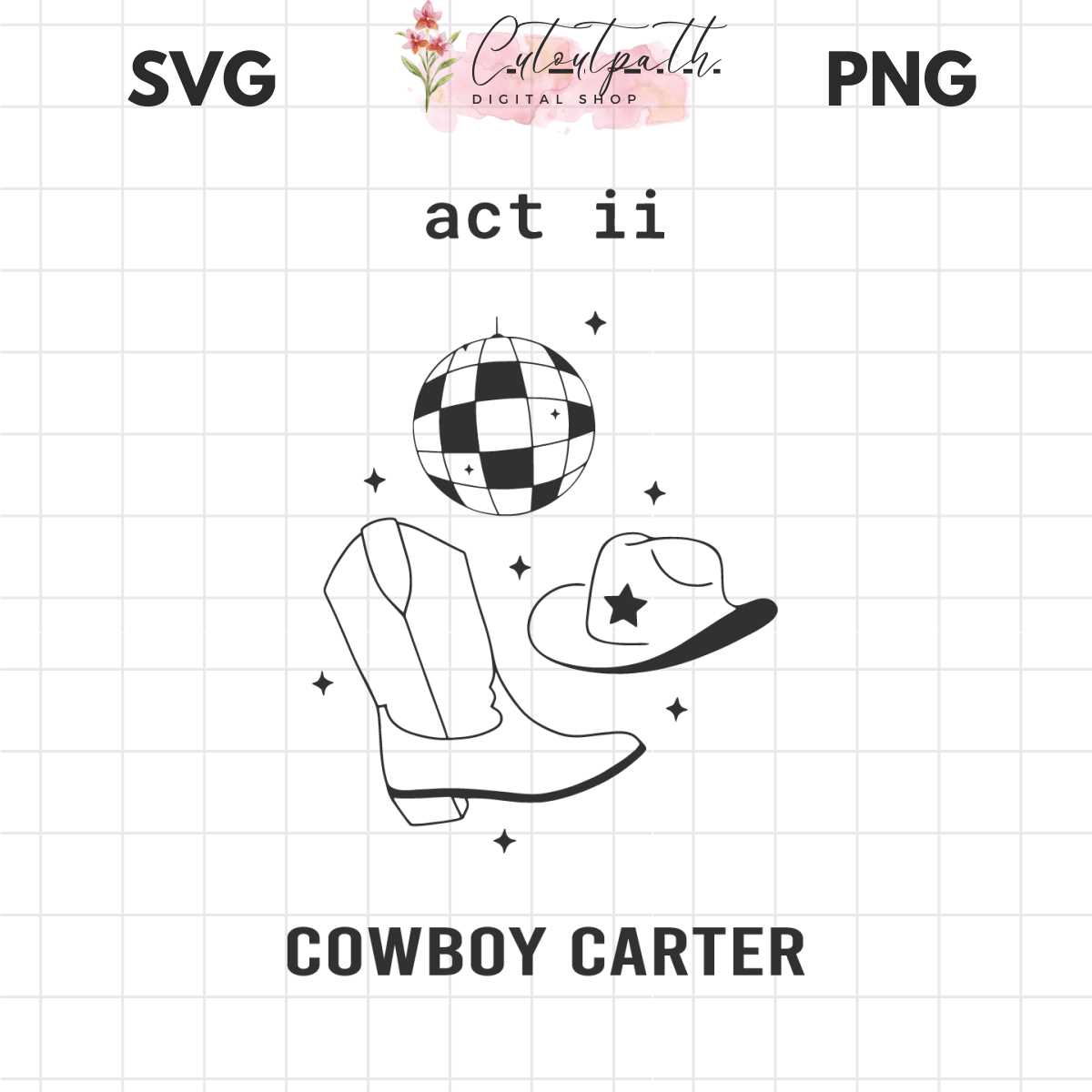 Retro Act Ii Beyonce Cowboy Carter SVG | Inspire Uplift