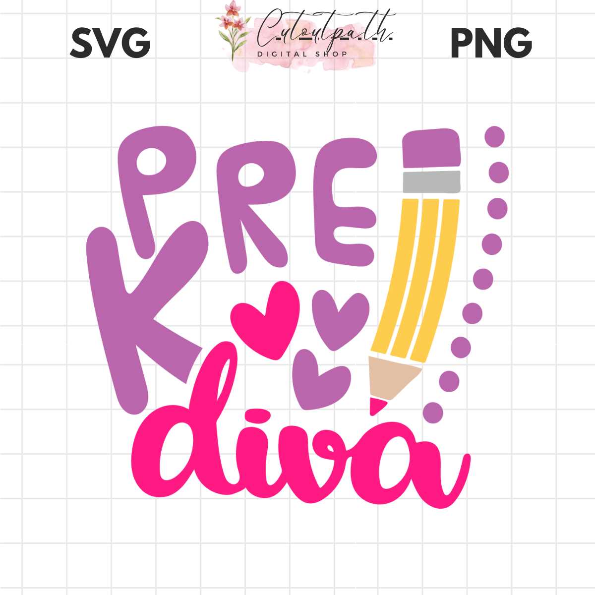 Pre-K Diva SVG, Hello Pre K svg, First Day Of PreK svg, Girl | Inspire ...