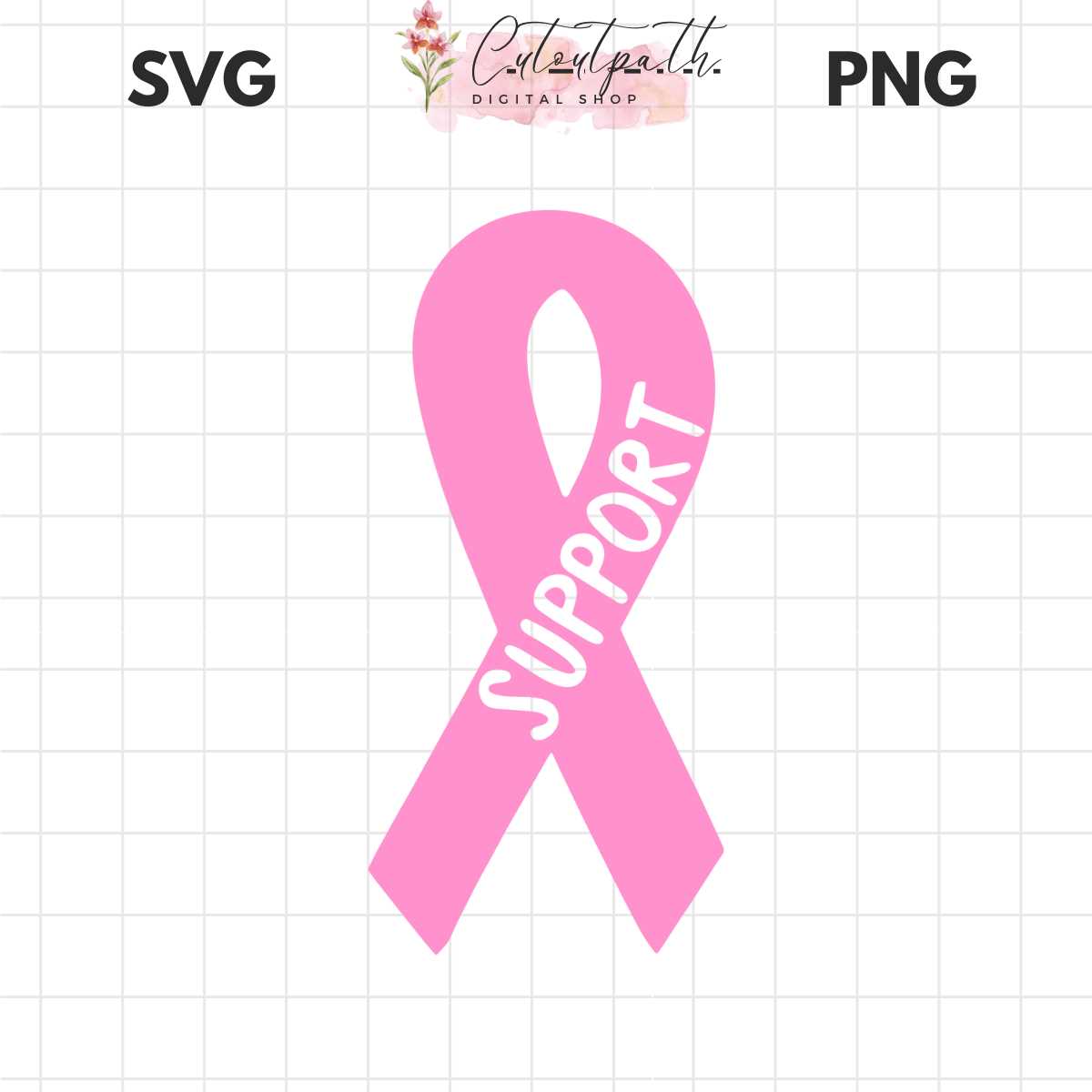 Cancer Awareness Support Ribbon SVG, Cancer SVG, Breast Canc | Inspire ...