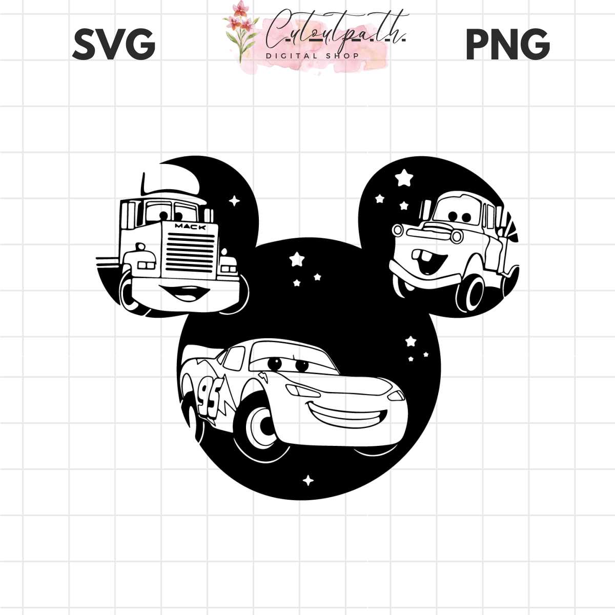 Mack From Cars Svg | Inspire Uplift