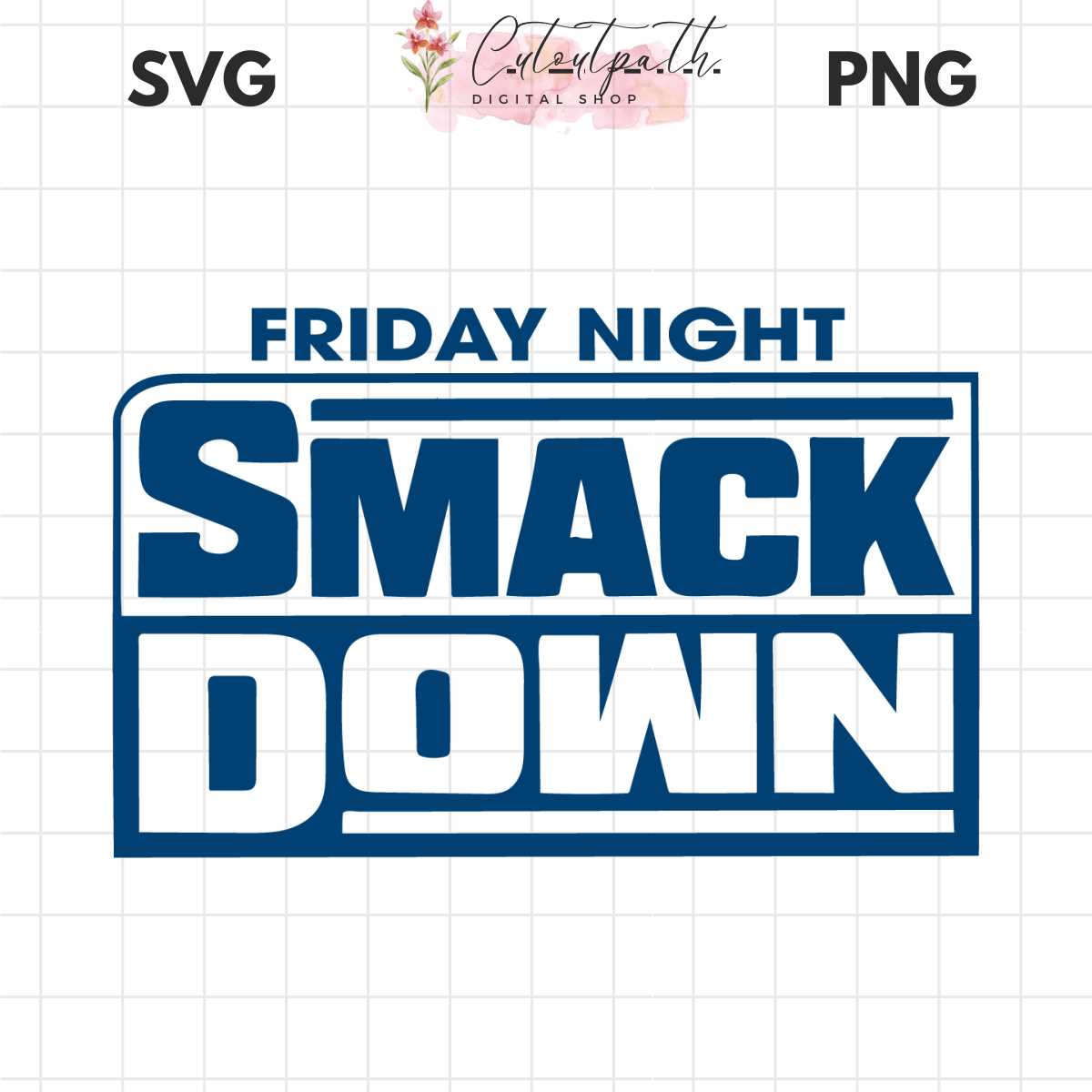 WWE Friday Night Smackdown Logo SVG | Inspire Uplift
