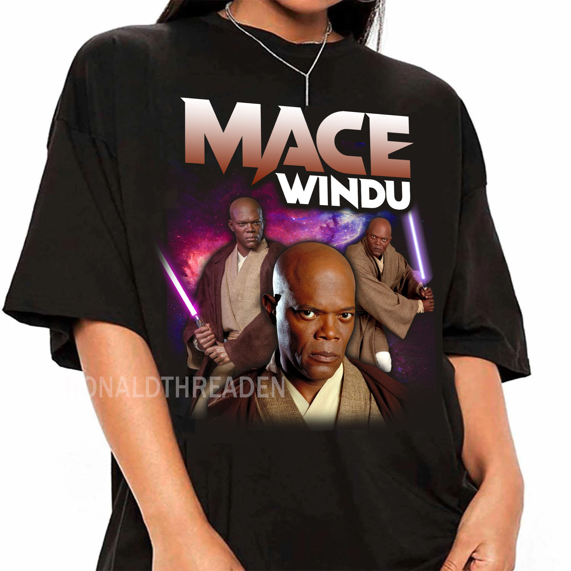 Mace Windu T-shirt, Mace Windu Sweatshirts 90s, Mace Windu H - Inspire ...