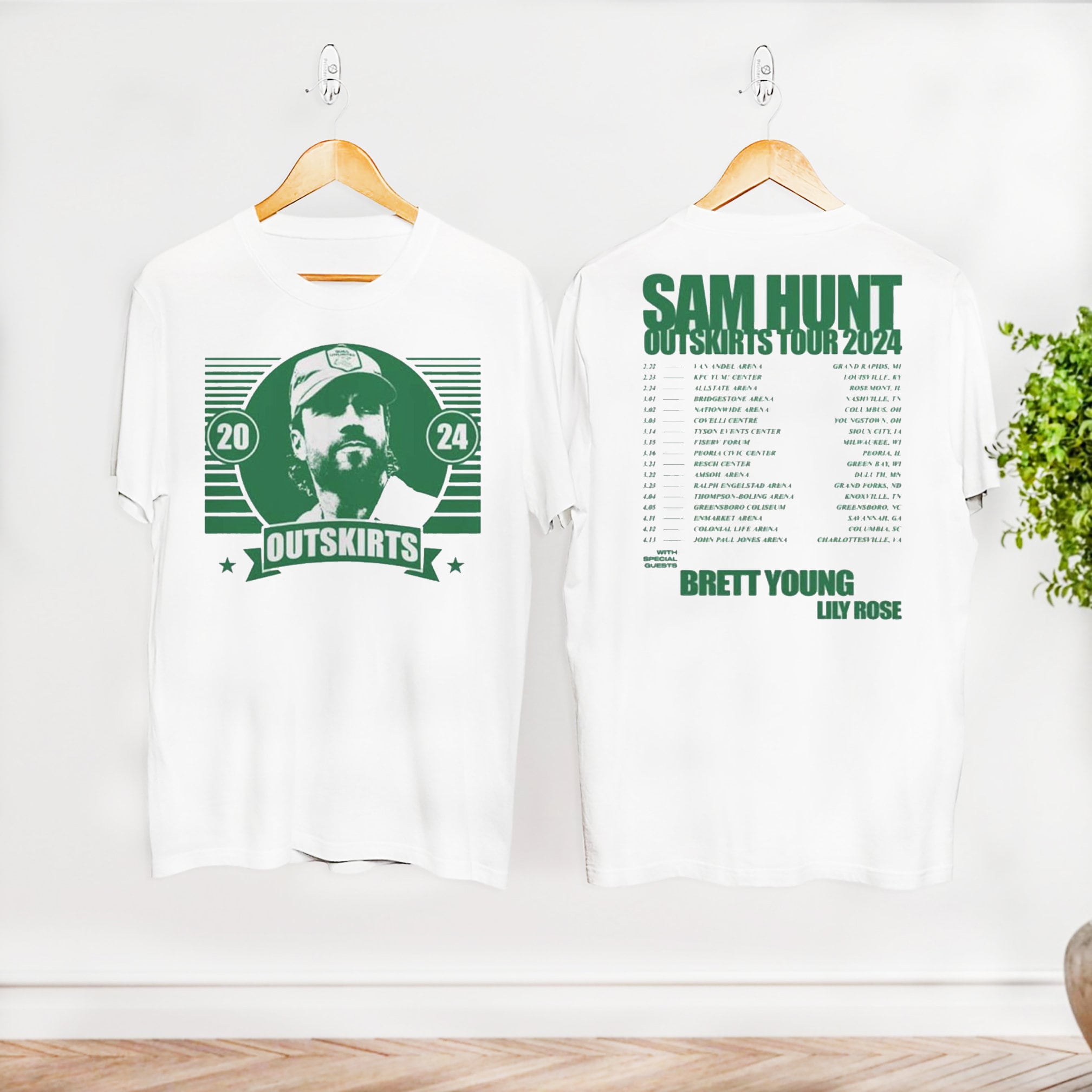 Sam Hunt Concert Merch, Sam Hunt 2024 Outskirts Tour T-Shirt | Inspire ...