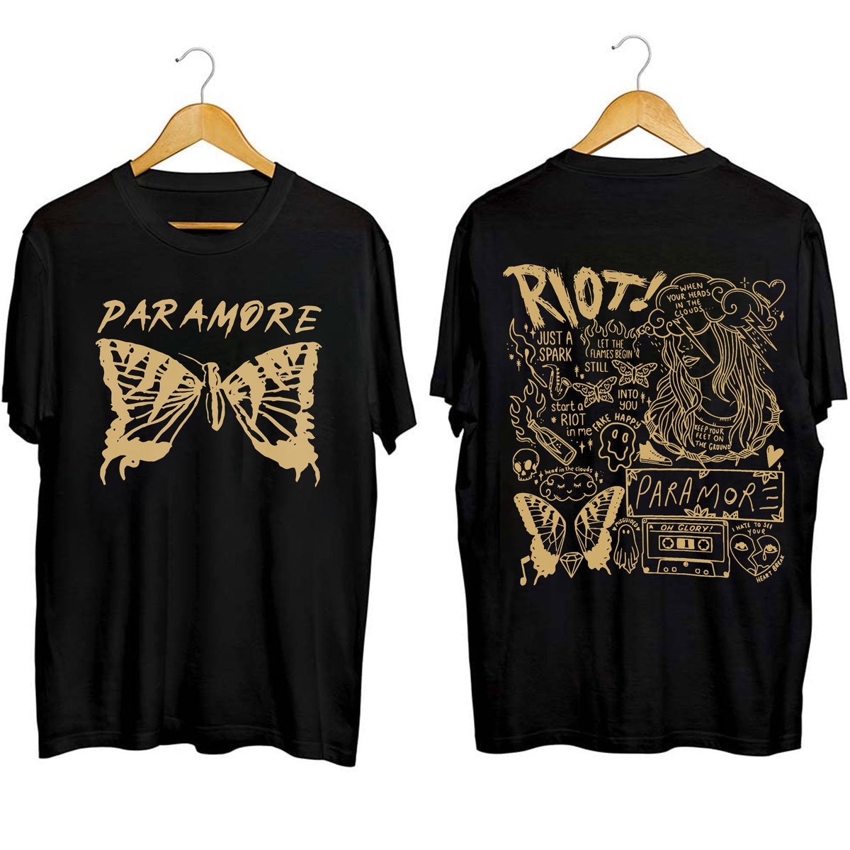 Vintage Paramore Doodle Shirt, Paramore Album Lyrics Merch, | Inspire ...