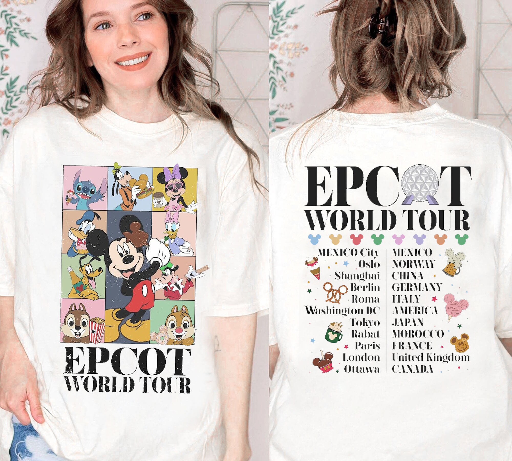 Disney Epcot World Tour, Vintage Dinsey Epcot Vacation Shirt | Inspire ...