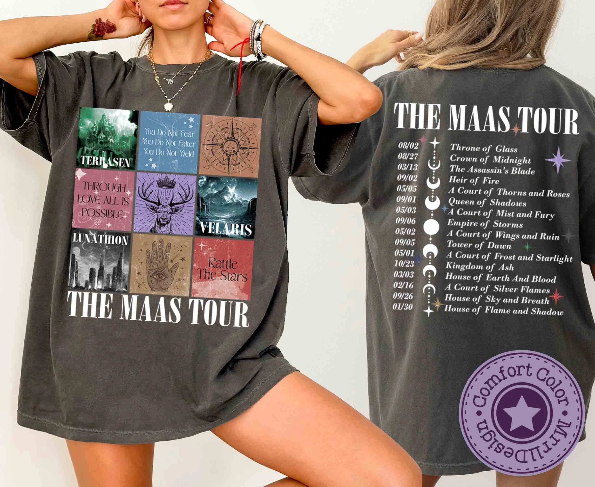 Sarah J. Maas Eras Tour Comfort Shirt, The Maas Tour Fan Shi - Inspire ...