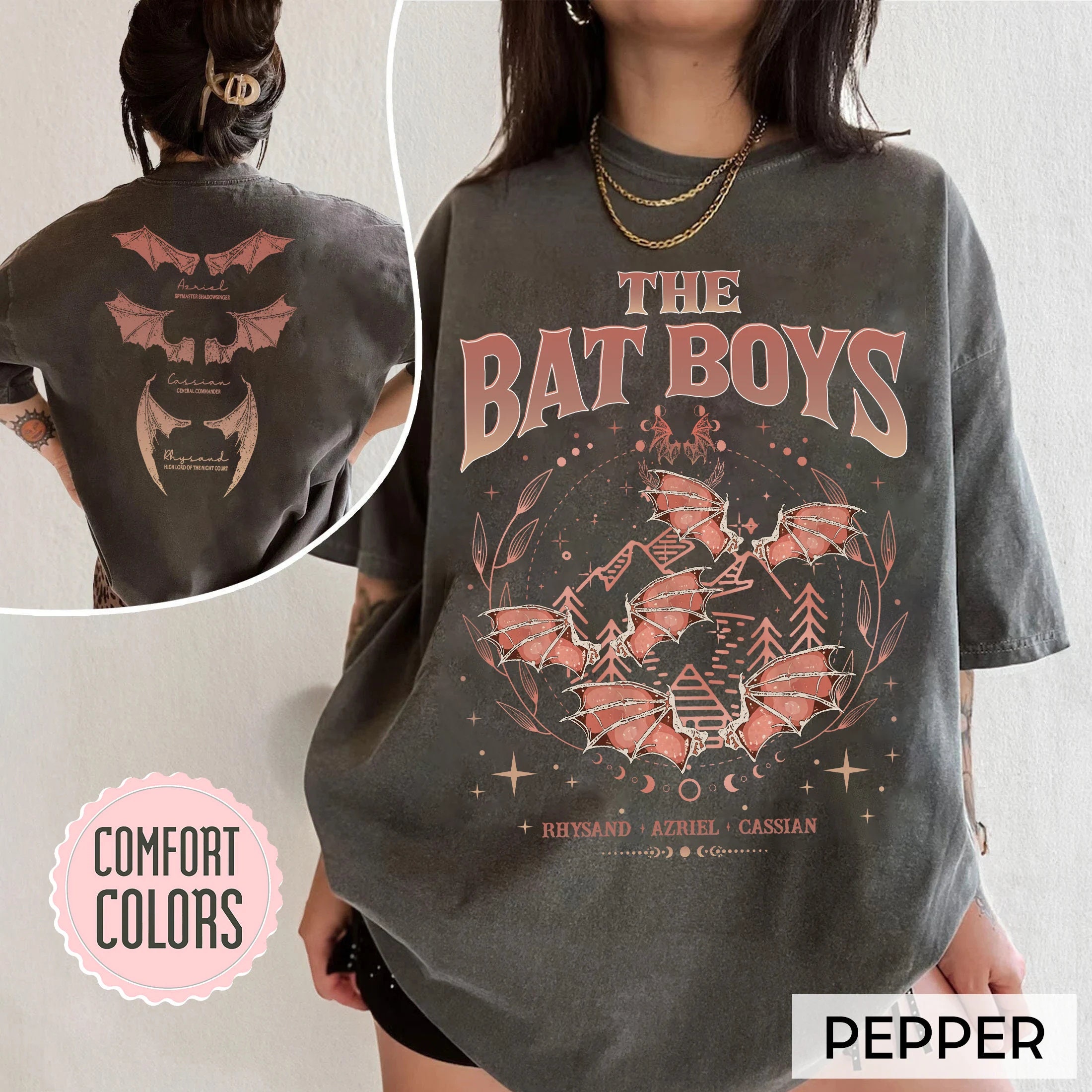 The Bat Boys Comfort Colors Shirt ACOTAR Merch Night Court | Inspire Uplift