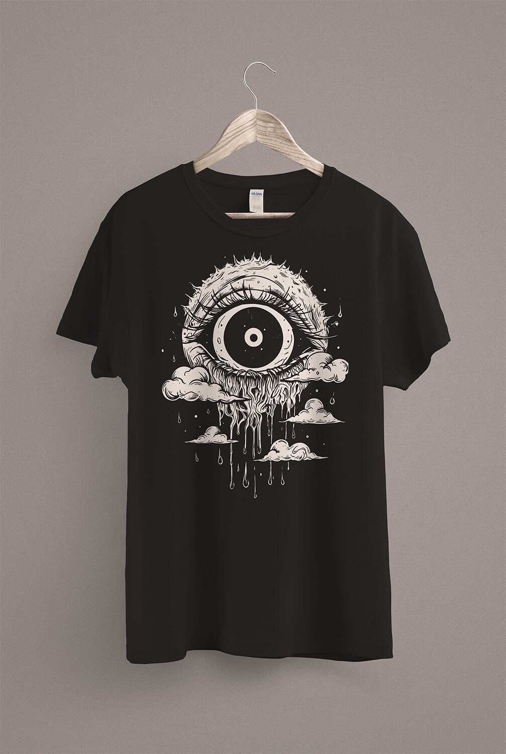 Weirdcore Eyeball in the Clouds Shirt Dreamcore Aesthetic | Inspire Uplift
