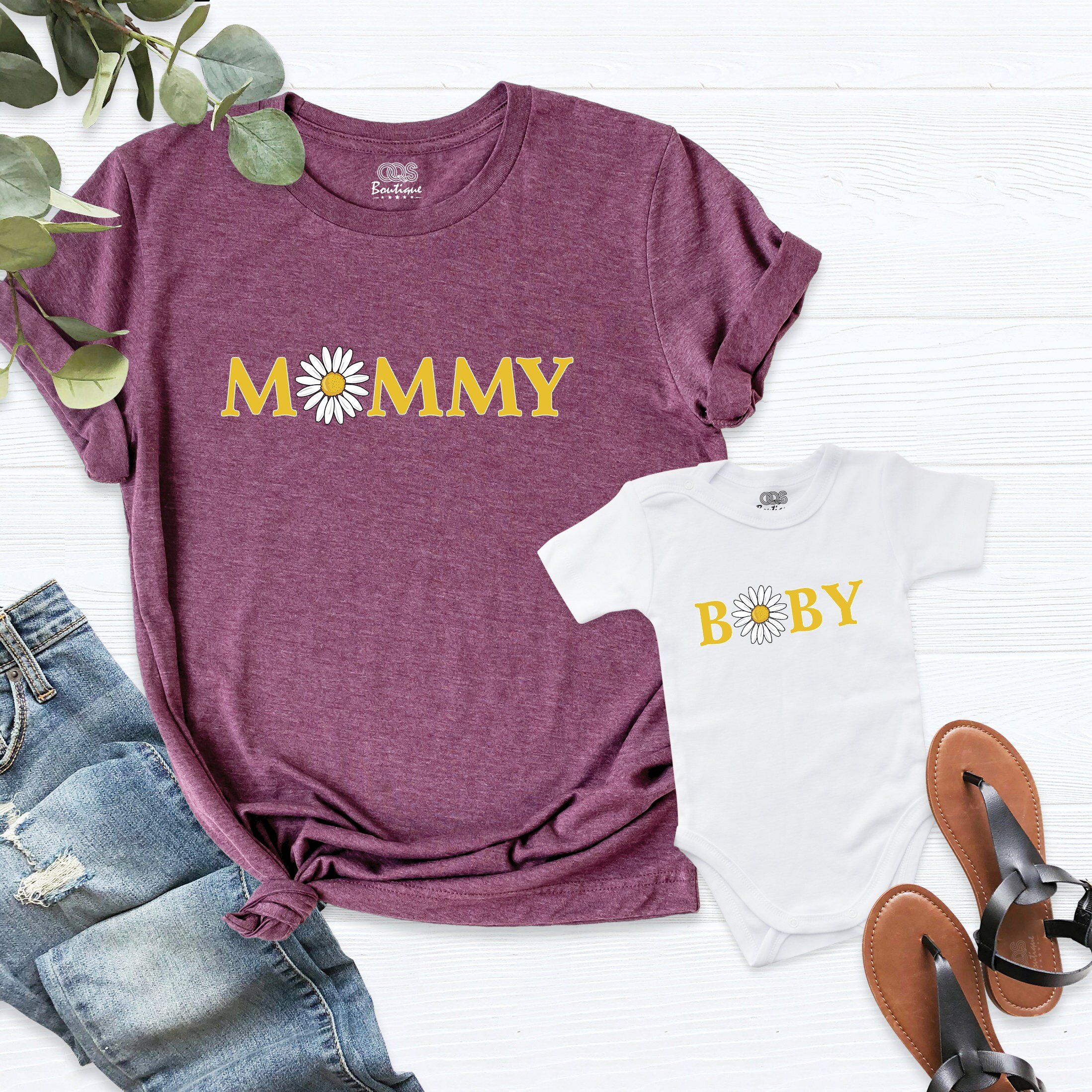 Daisy Mom and Baby Matching Outfits, Mommy and Me Shirts, Mo | Inspire ...
