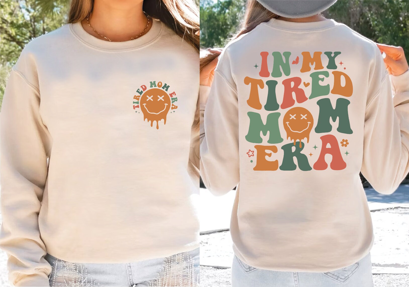 In My Tired Mom Era Sweatshirt, Tired Mom Era Sweatshirt,Fun - Inspire ...
