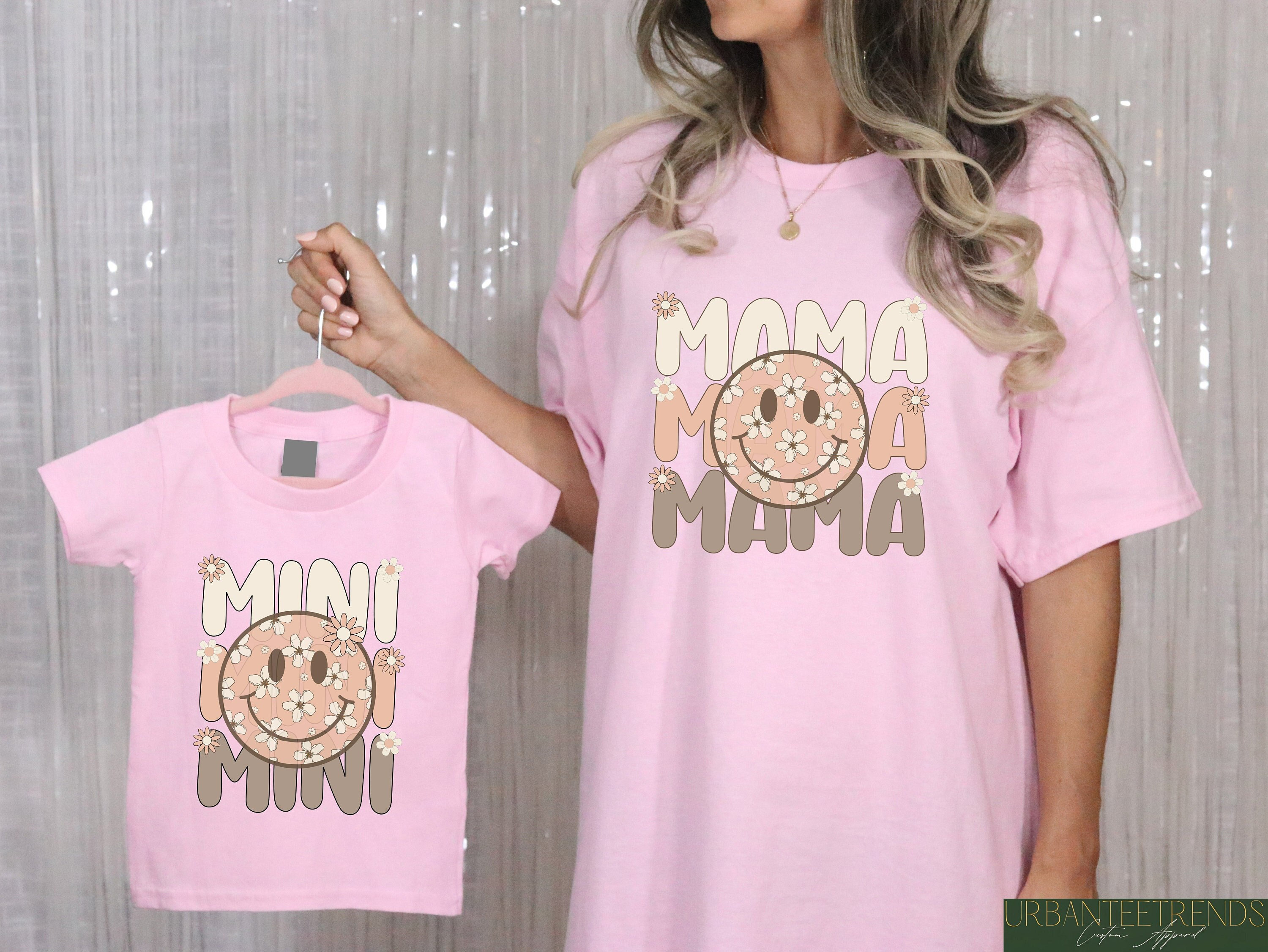 Smiley Mama and Mini Matching Shirts, Mom and Kid Matching T | Inspire ...