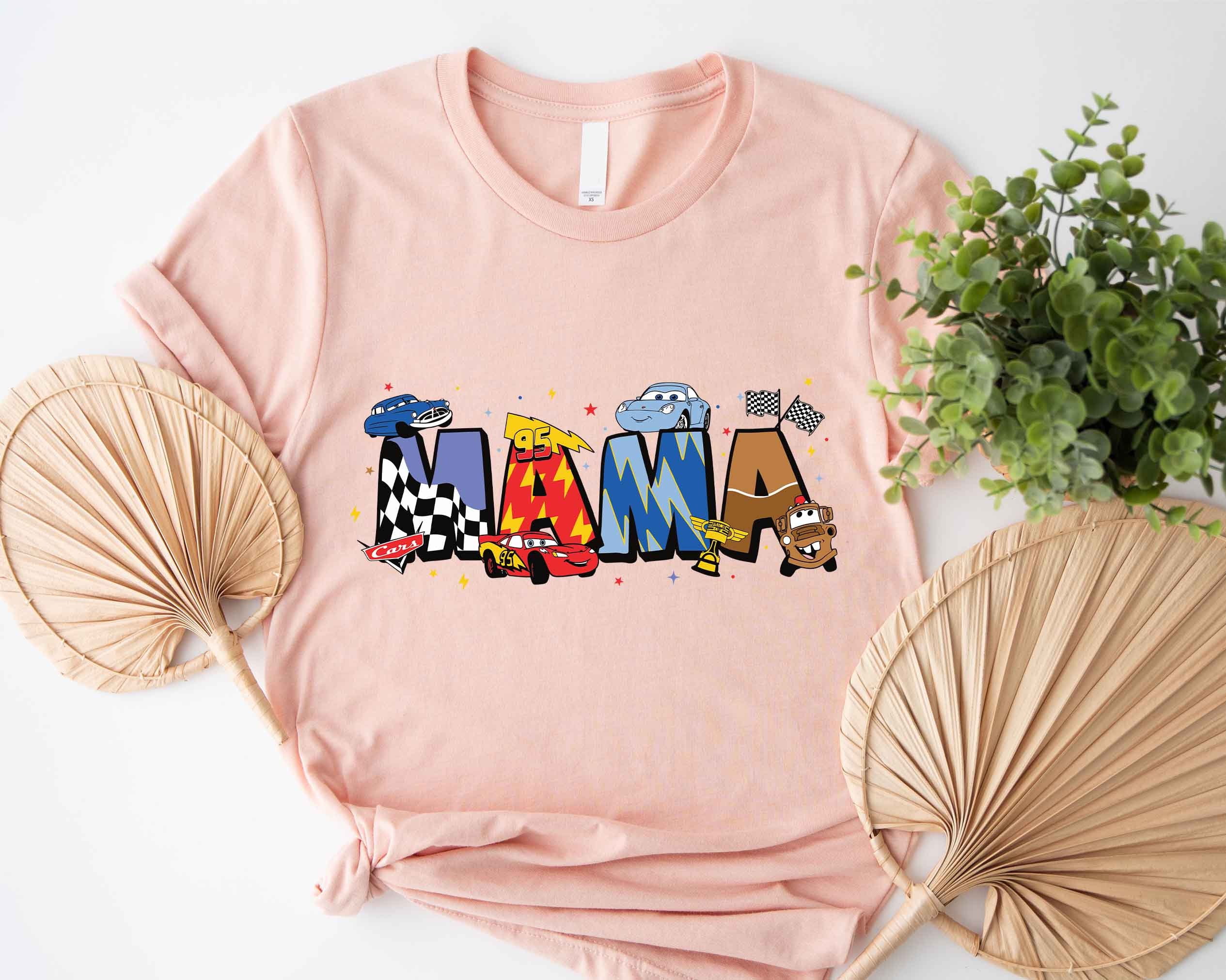 Lightning McQueen Mama Shirt, Disney Cars Mom Tee, Pixar Mot - Inspire ...