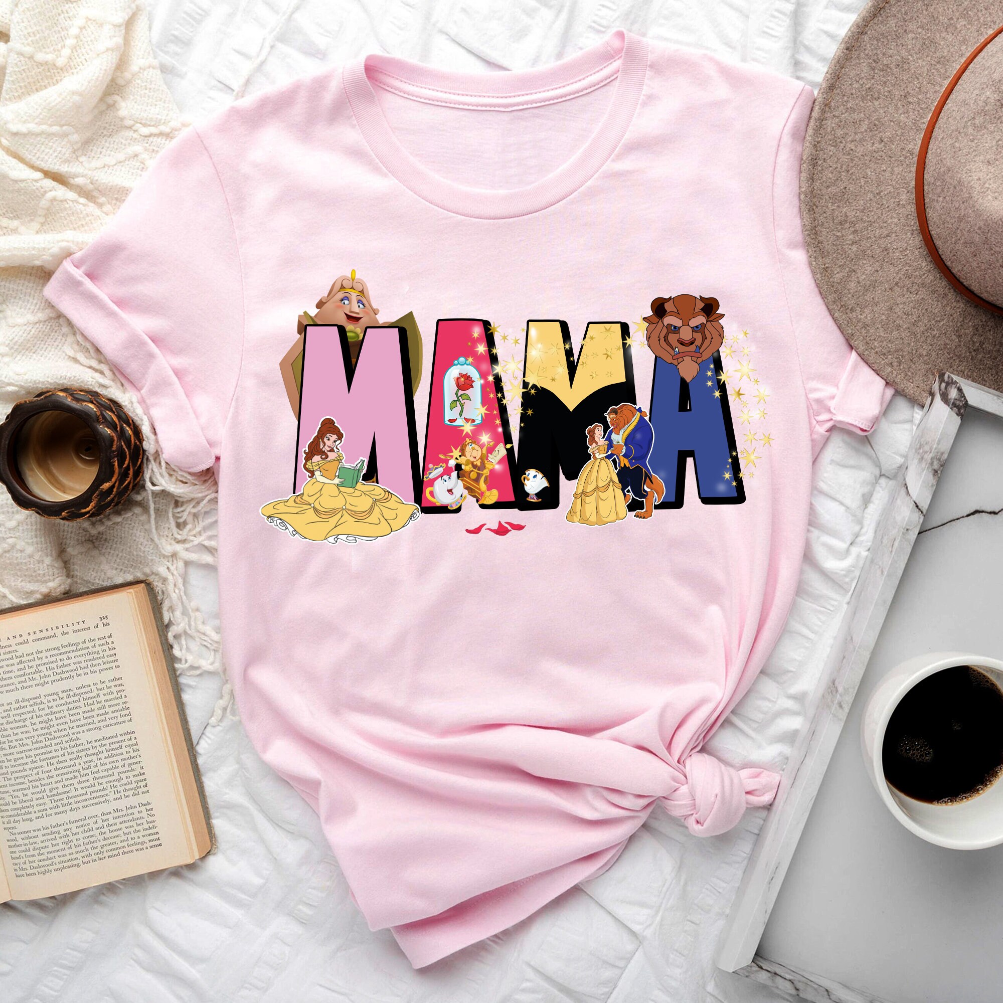 Custom Beauty And The Beast Mama Shirt, Beauty Princess Mom | Inspire ...
