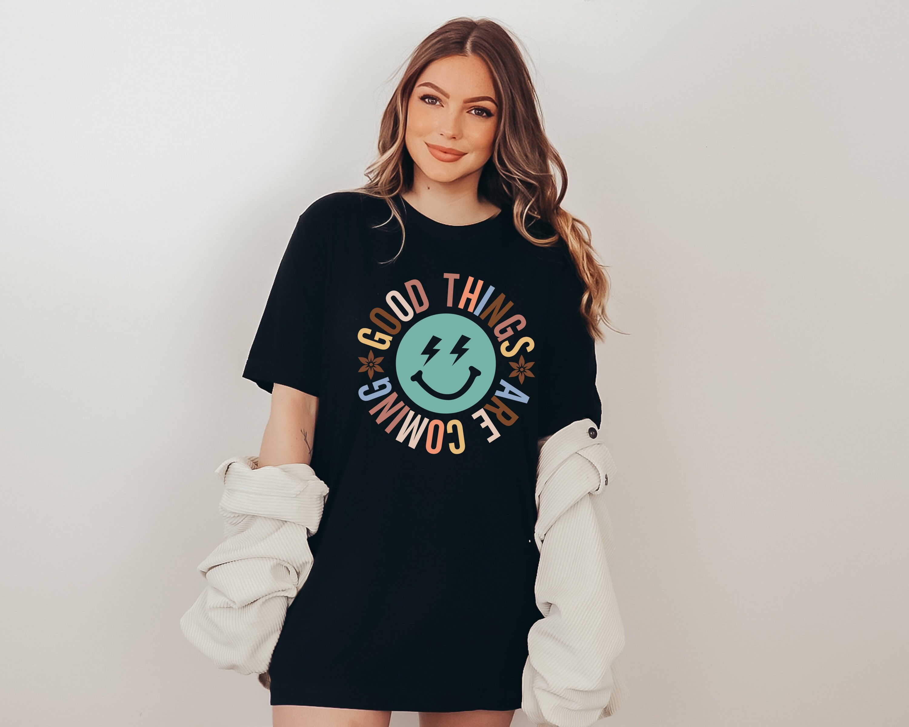 Good Things Are Coming Shirt - Retro Shirt Flower Shirt Indi | Inspire ...