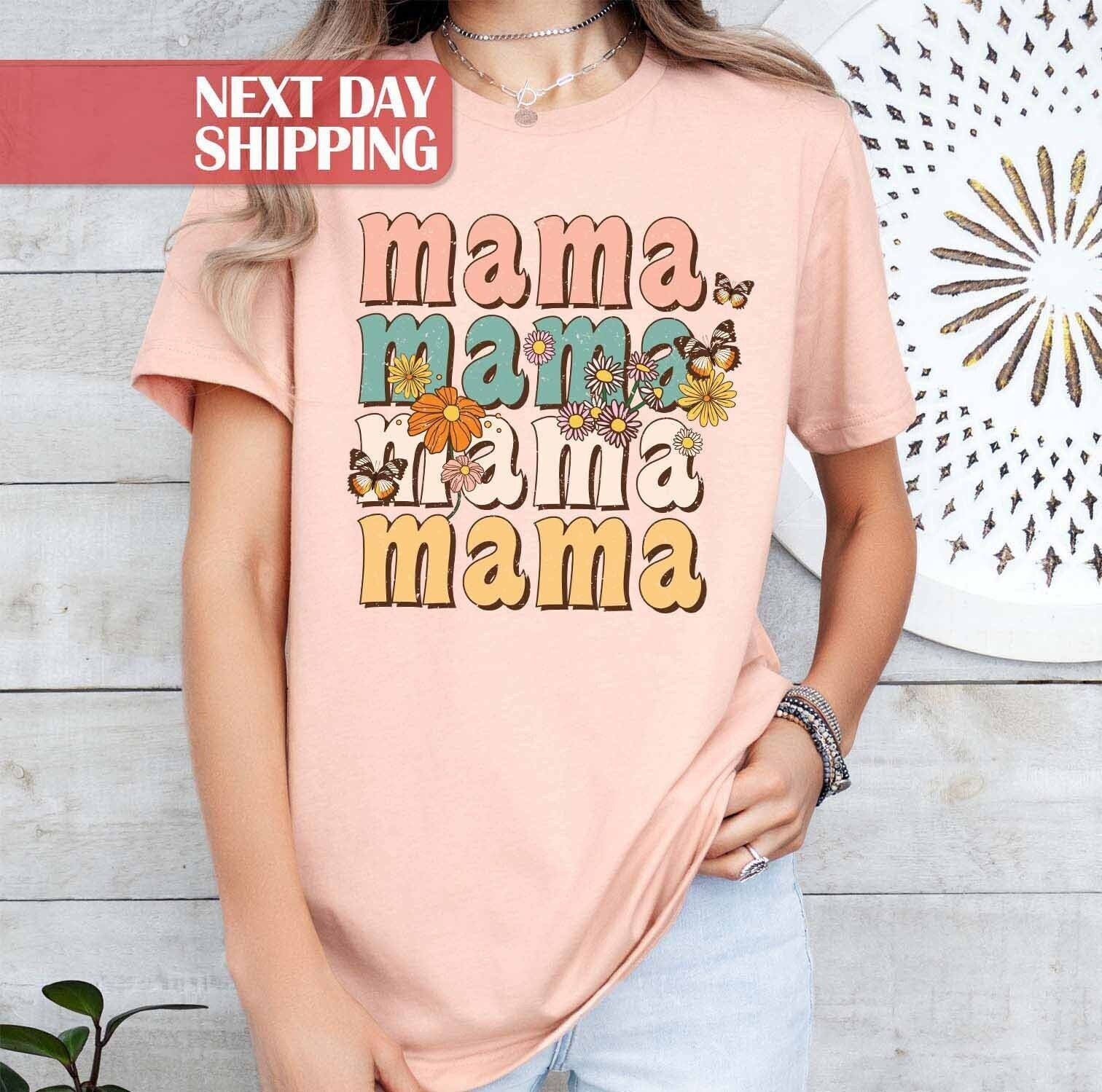Retro Mama Shirt, Mama Mama Mama Tee, Boho Mama Shirt, Mom S | Inspire ...