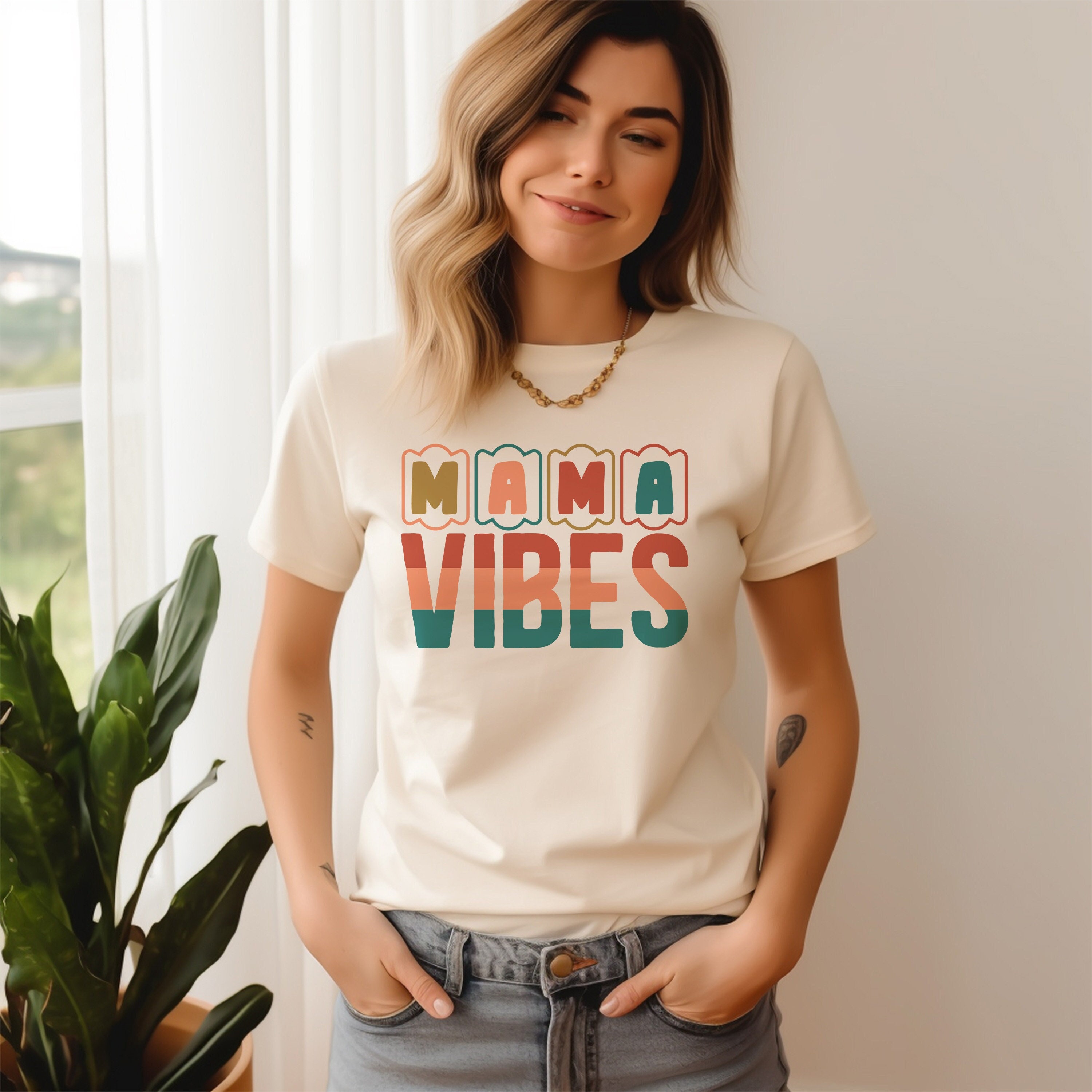 Retro Mama Vibes Shirt, Retro Mama Tee, Mama Vibes Tee, Mama | Inspire ...