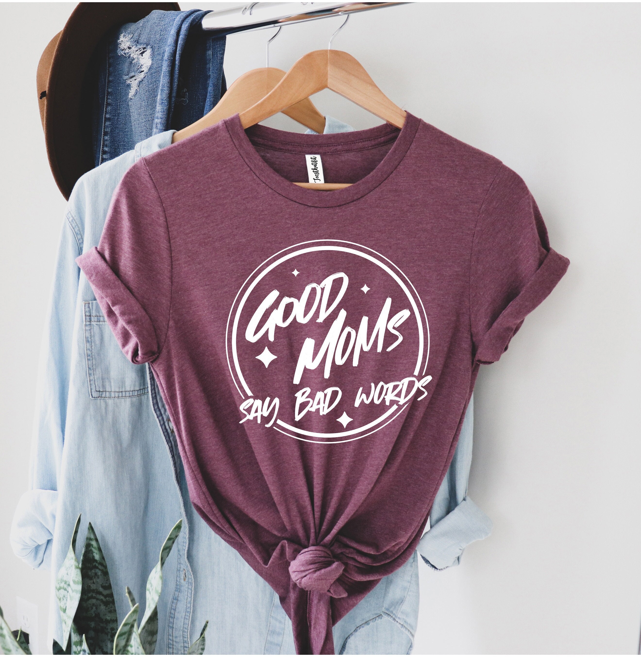 Good Moms Say Bad Words Shirt, Funny Mom Shirt, Mothers Day | Inspire ...