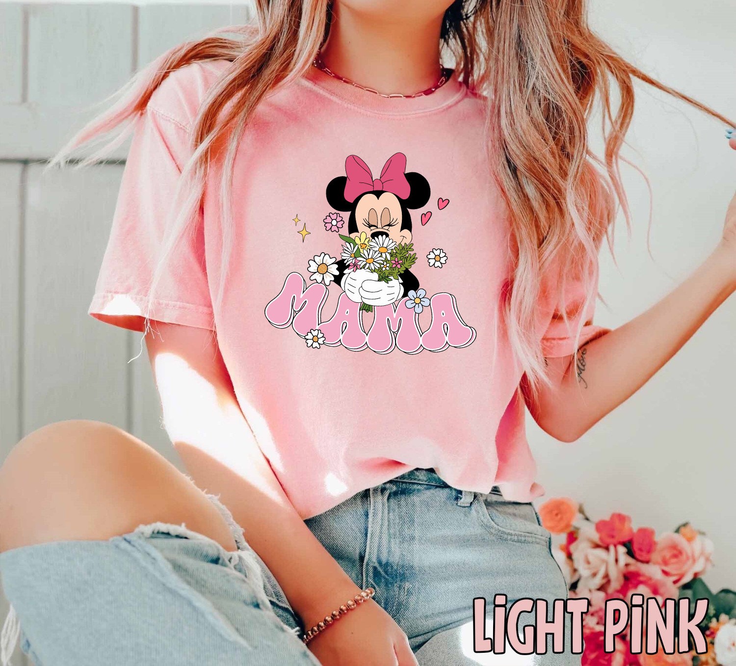 Mama Minnie Mouse Face T-shirt, Disney Mama Shirt, Minnie Mo - Inspire ...