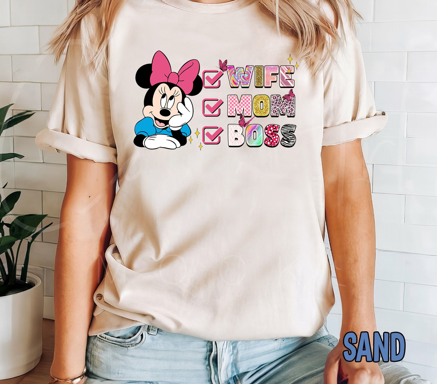 Mama Minnie Mouse T-shirt, Disney Wife Mom Boss Shirt, Minni - Inspire ...