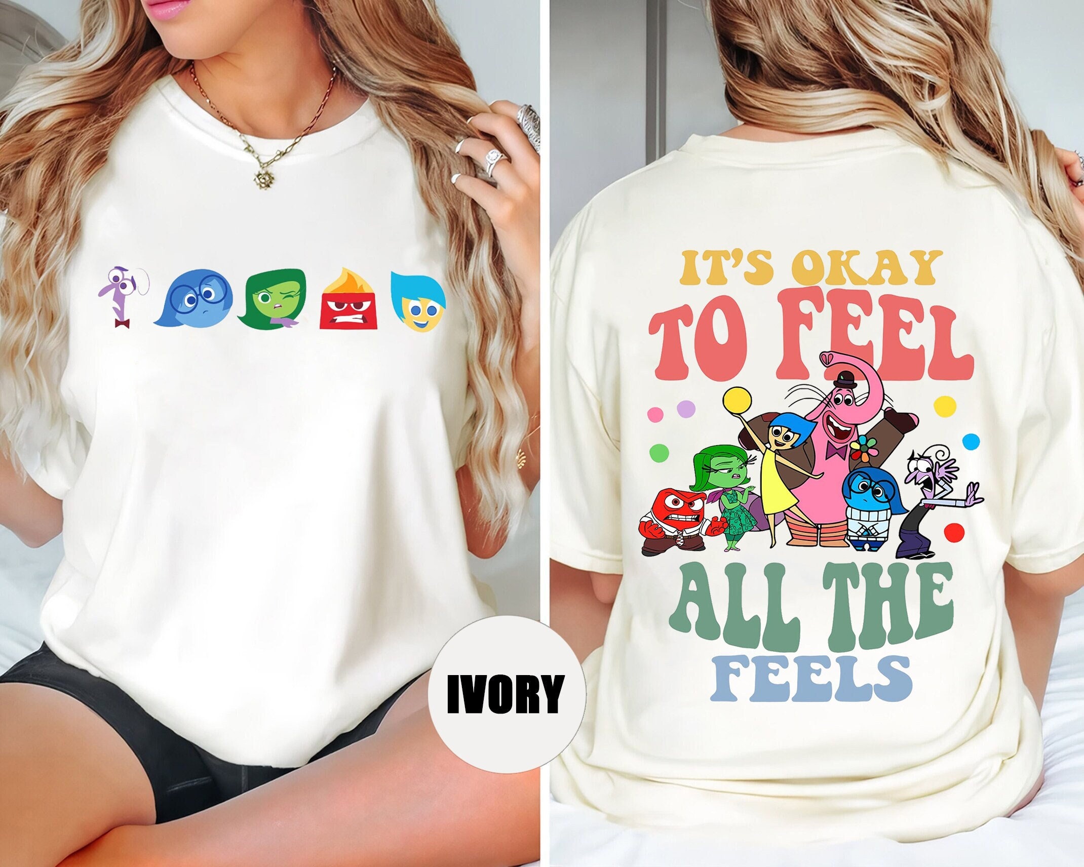 Disney Inside Out Shirt, Its Okay To Feel All The Feels, Joy | Inspire ...