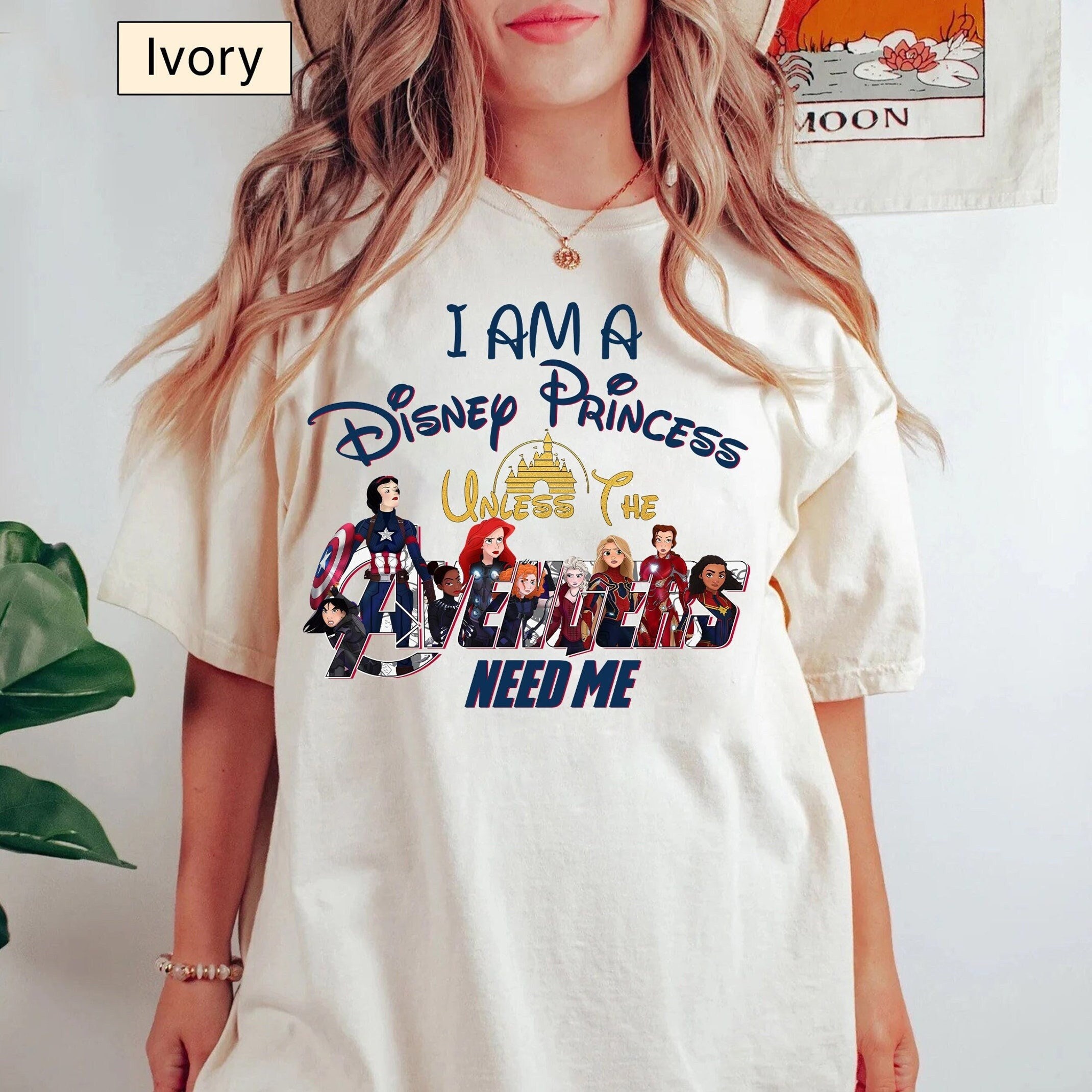 Disney Princess Avengers Comfort Colors Shirt, Disney Prince | Inspire ...