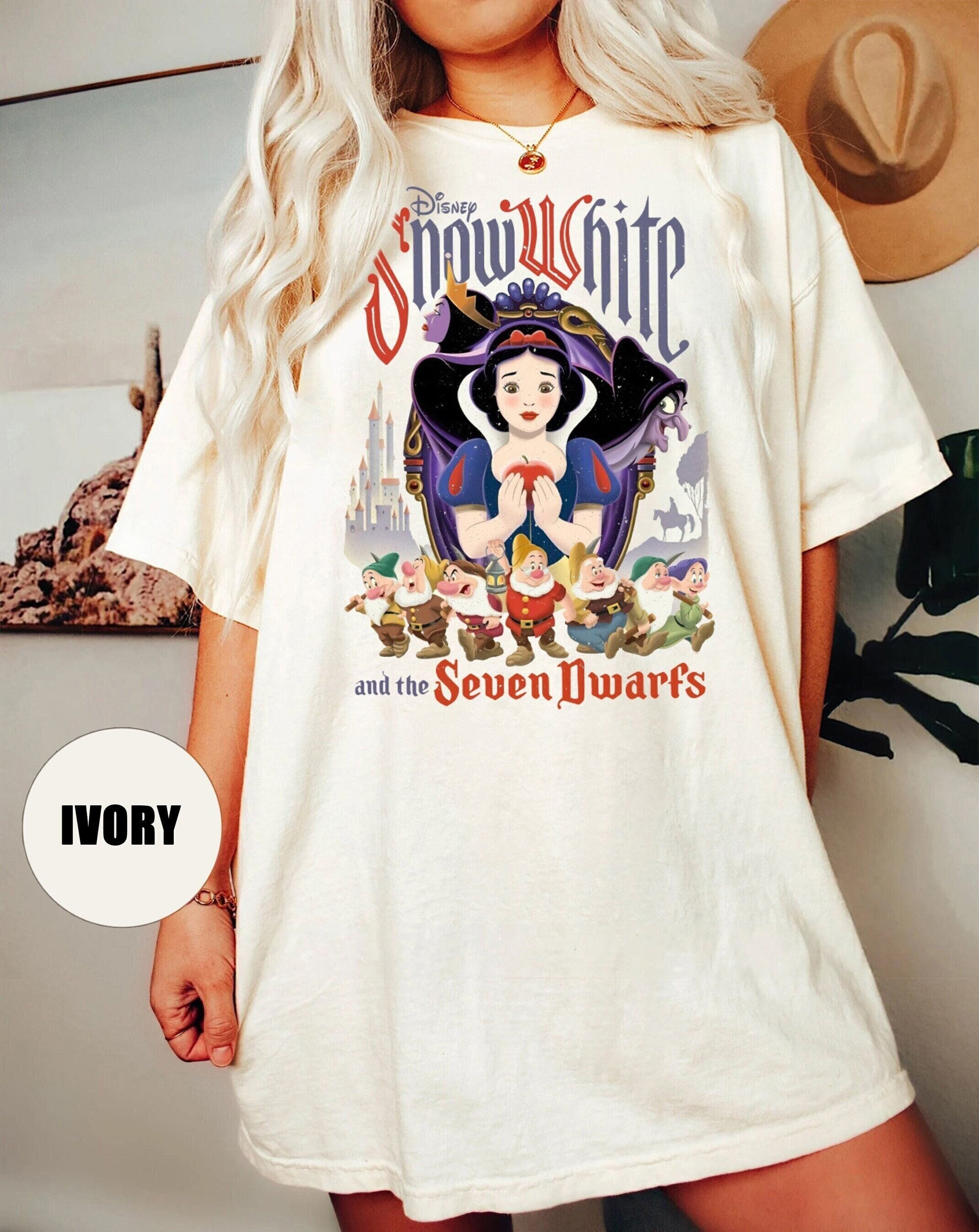 Retro 90s Disney Snow White Comfort Colors Shirt, Snow White - Inspire ...