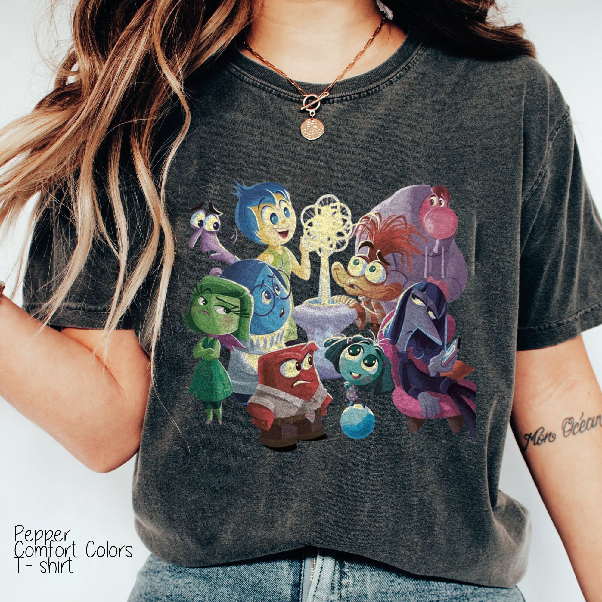 Emotions Inside Out Characters Comfort Colors Shirt, Joy Dis | Inspire ...