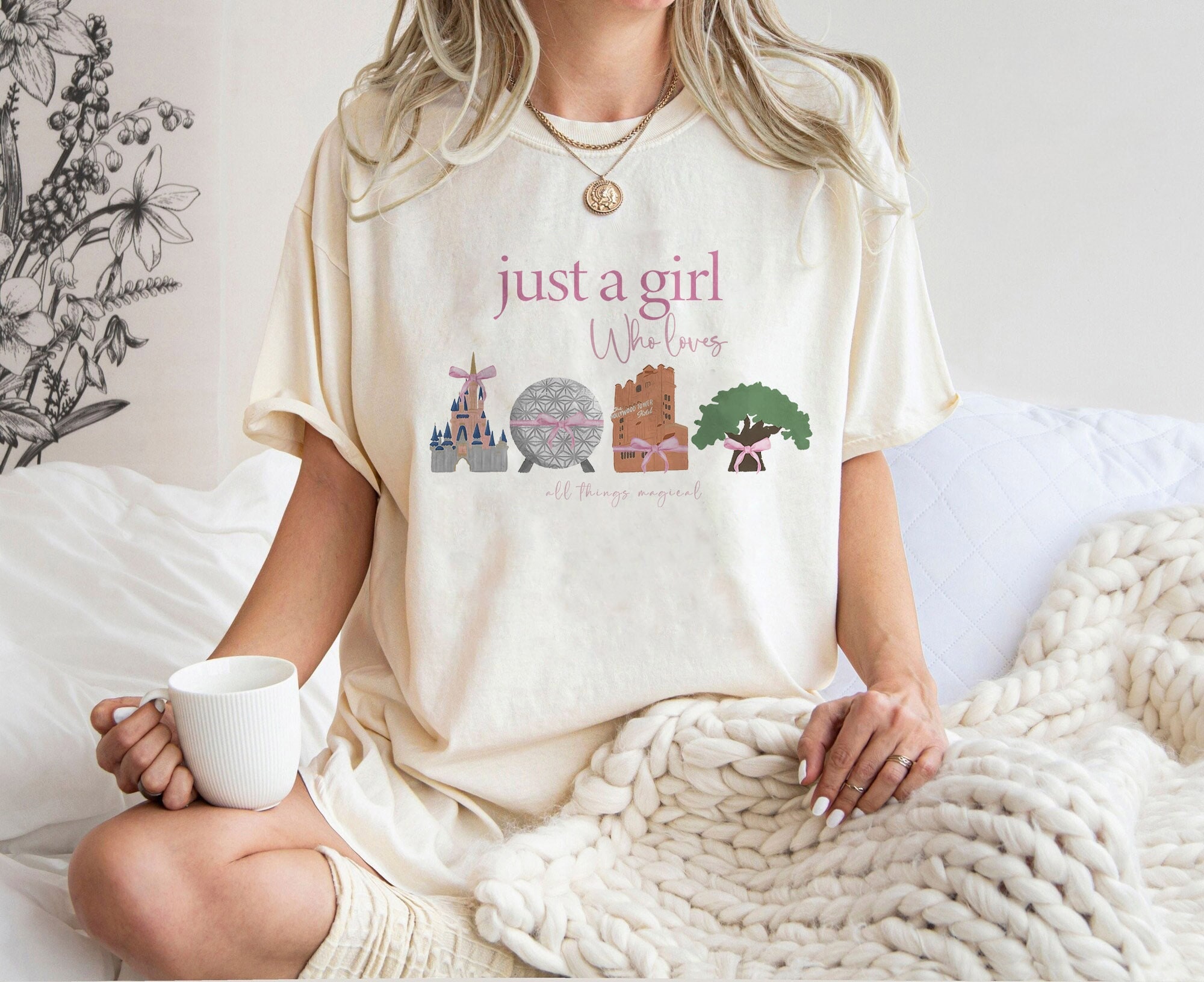 Just A Girl Who Loves All Things Magical Comfort Colors Shir | Inspire ...