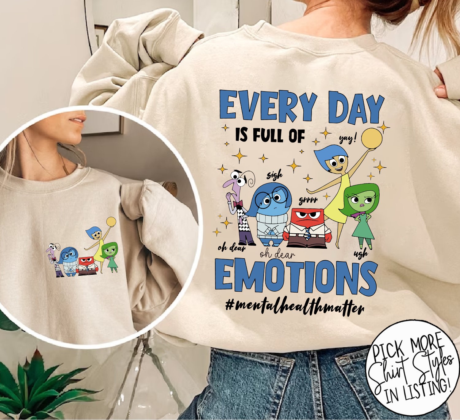 Every Day Is Full Of Emotions Shirt, Mental Health Matter Sh - Inspire ...
