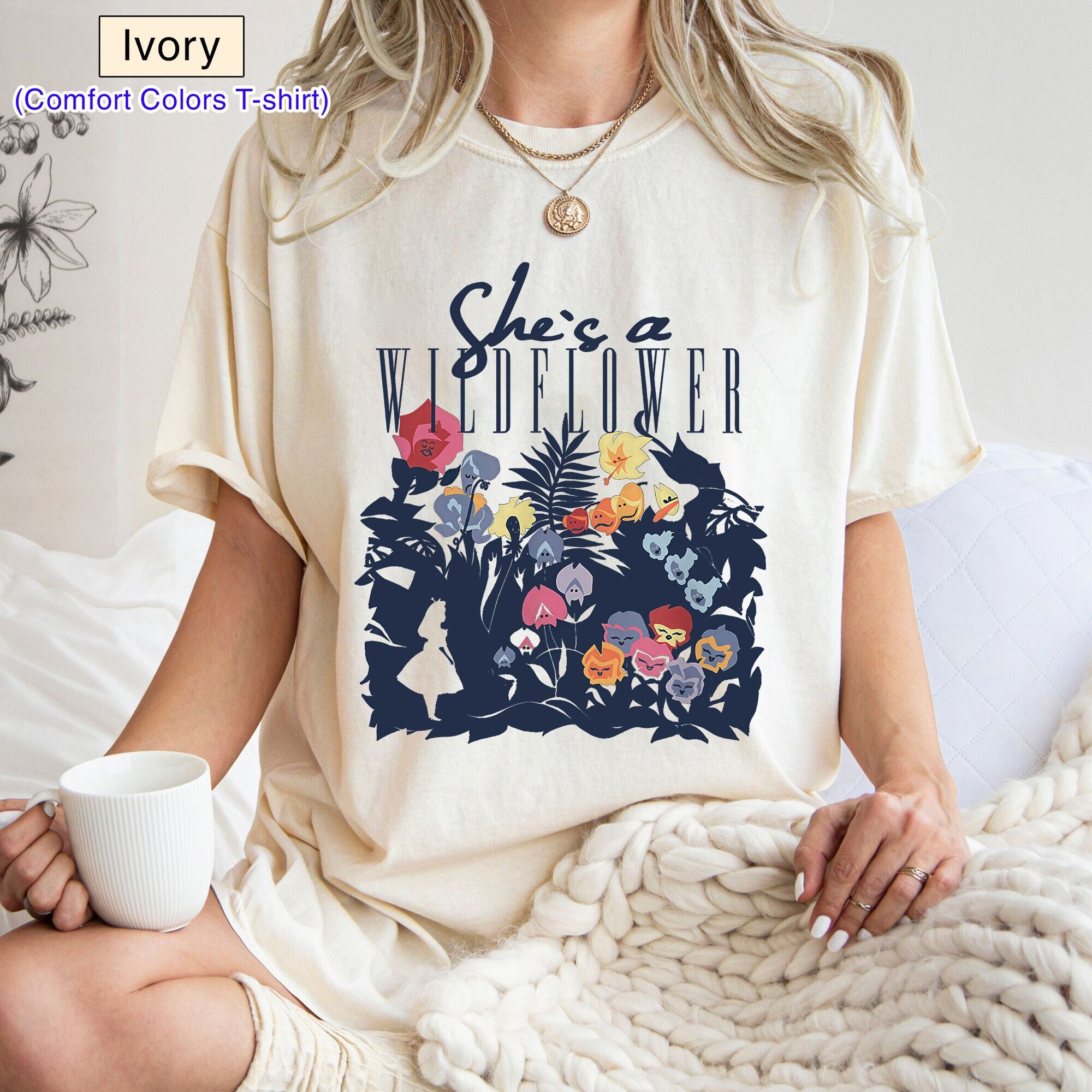 Disney Alice in Wonderland Shes A Wildflower Shirt, Alice In - Inspire ...