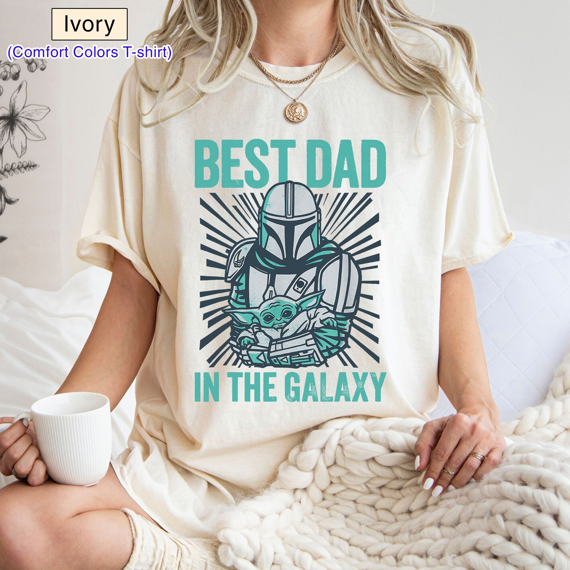The Mandalorian and Grogu Best Dad in the Galaxy Shirt, Grog | Inspire ...