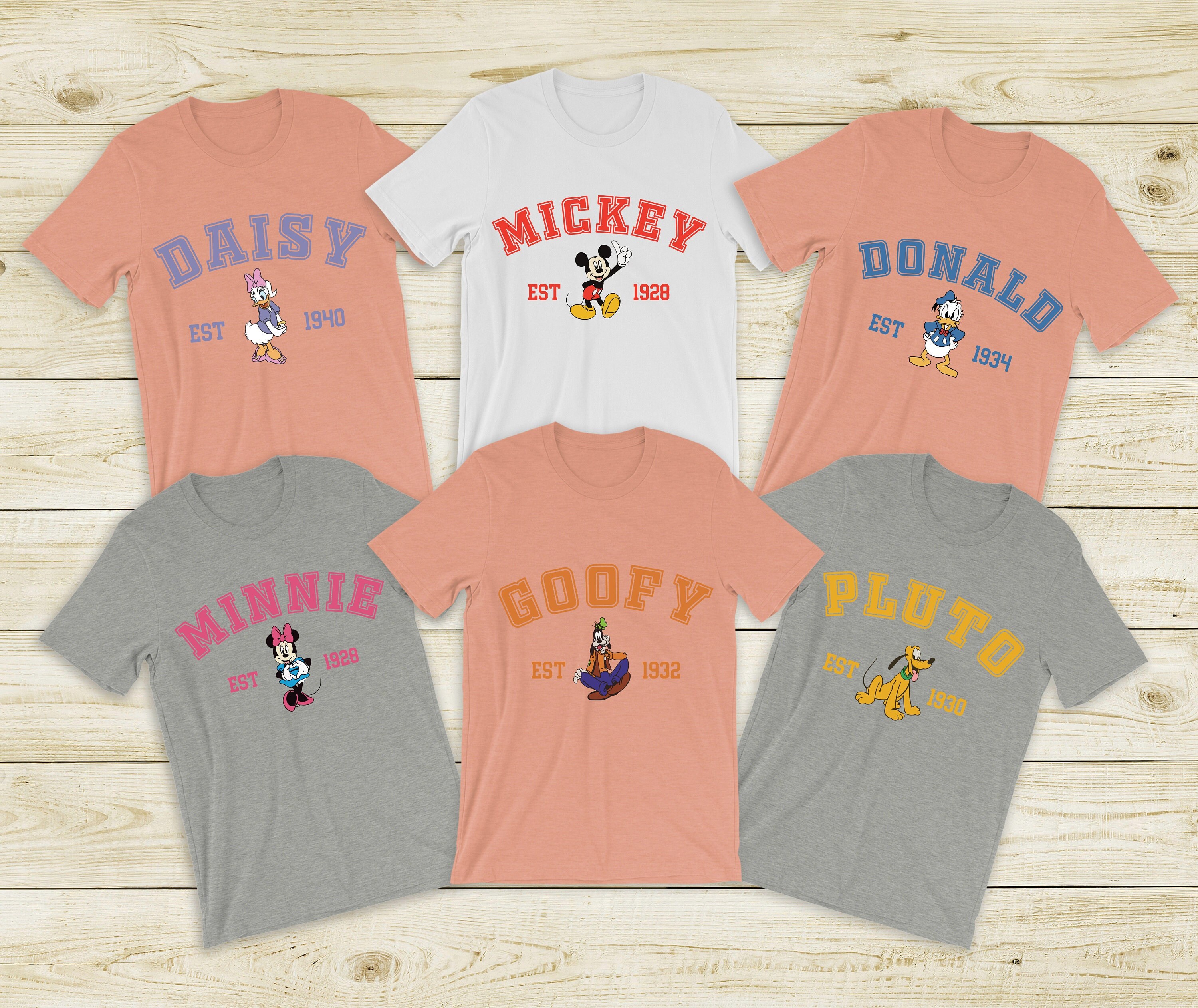Vintage Disney Mickey and Friends Characters Custom Sweatshi | Inspire ...
