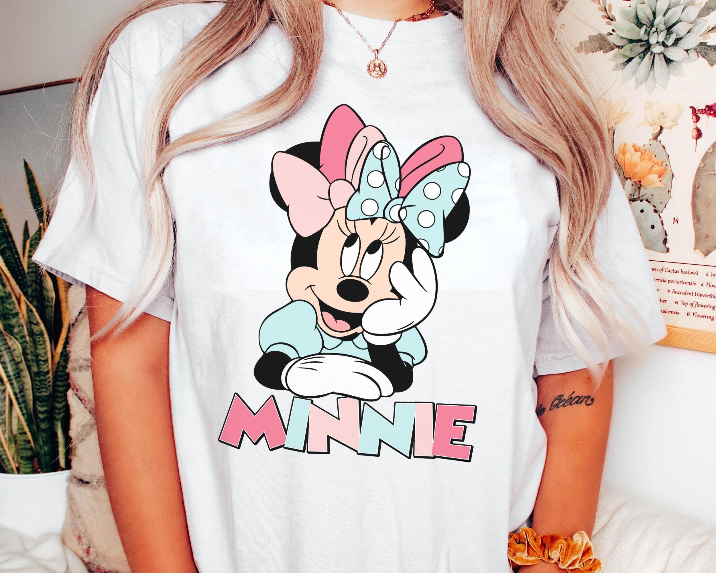 Cute Pastel Color Minnie Mouse Comfort Colors Shirt, Minnie | Inspire ...