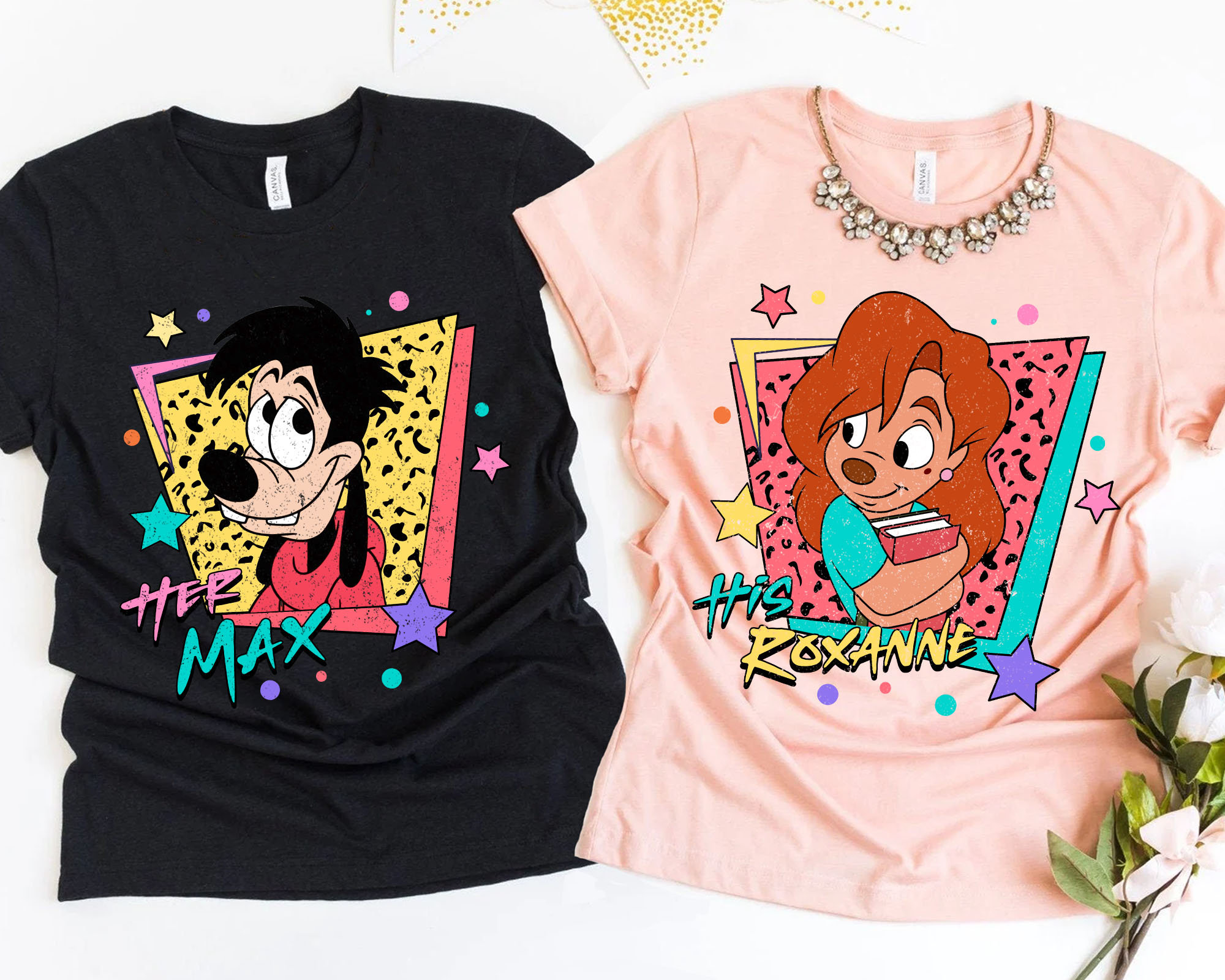 Retro 90s A goofy Movie Couple Her Max His Roxanne Comfort C - Inspire ...