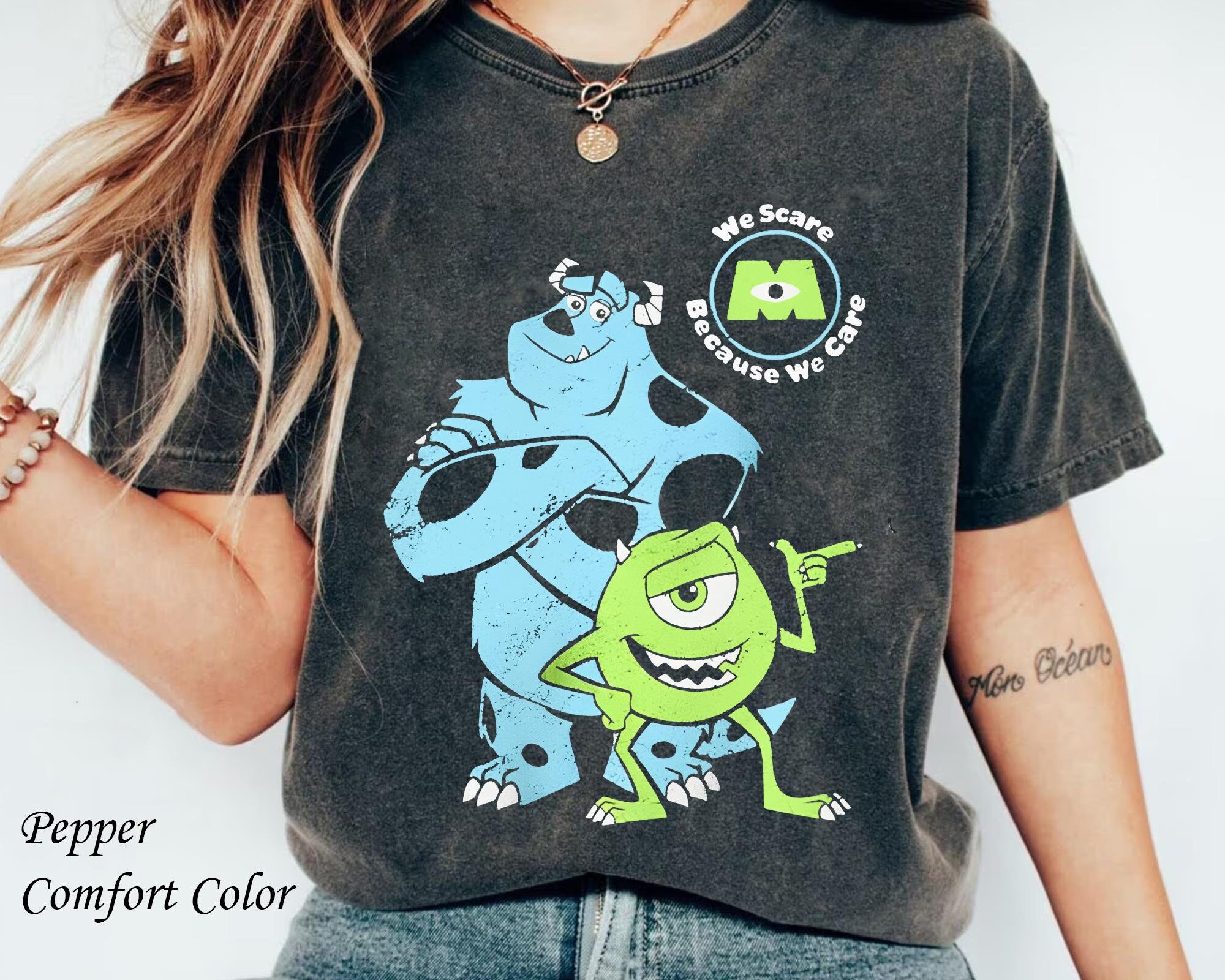 Retro Monsters Inc. Mike & Sully We Scare Because We Care Co - Inspire ...