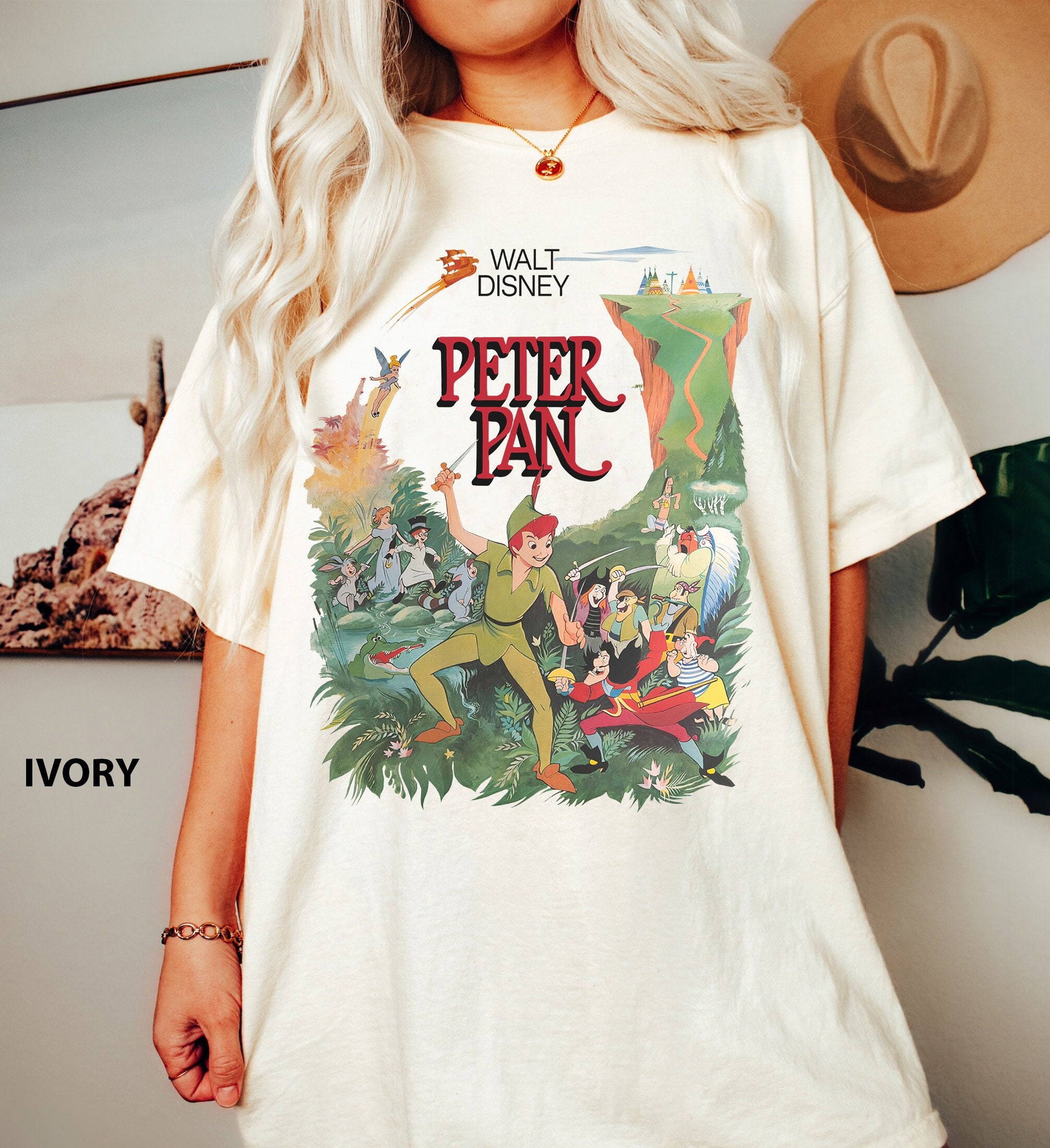 Disney Peter Pan, Darling Flight Vintage Graphic T-Shirt, Ti | Inspire ...