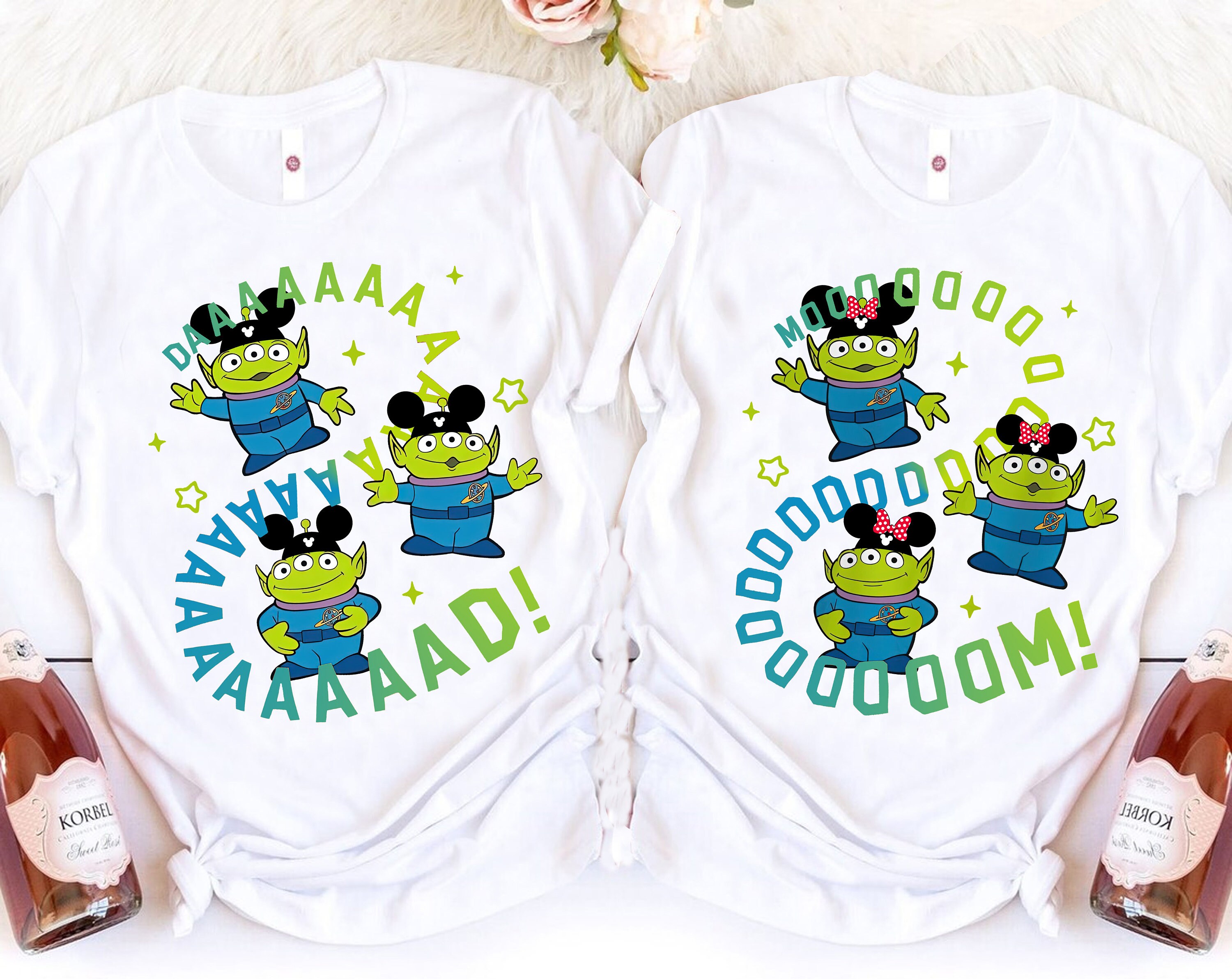 Retro 90s Aliens Toy Story DAD MOM Shirt, Aliens Mickey Vaca | Inspire ...