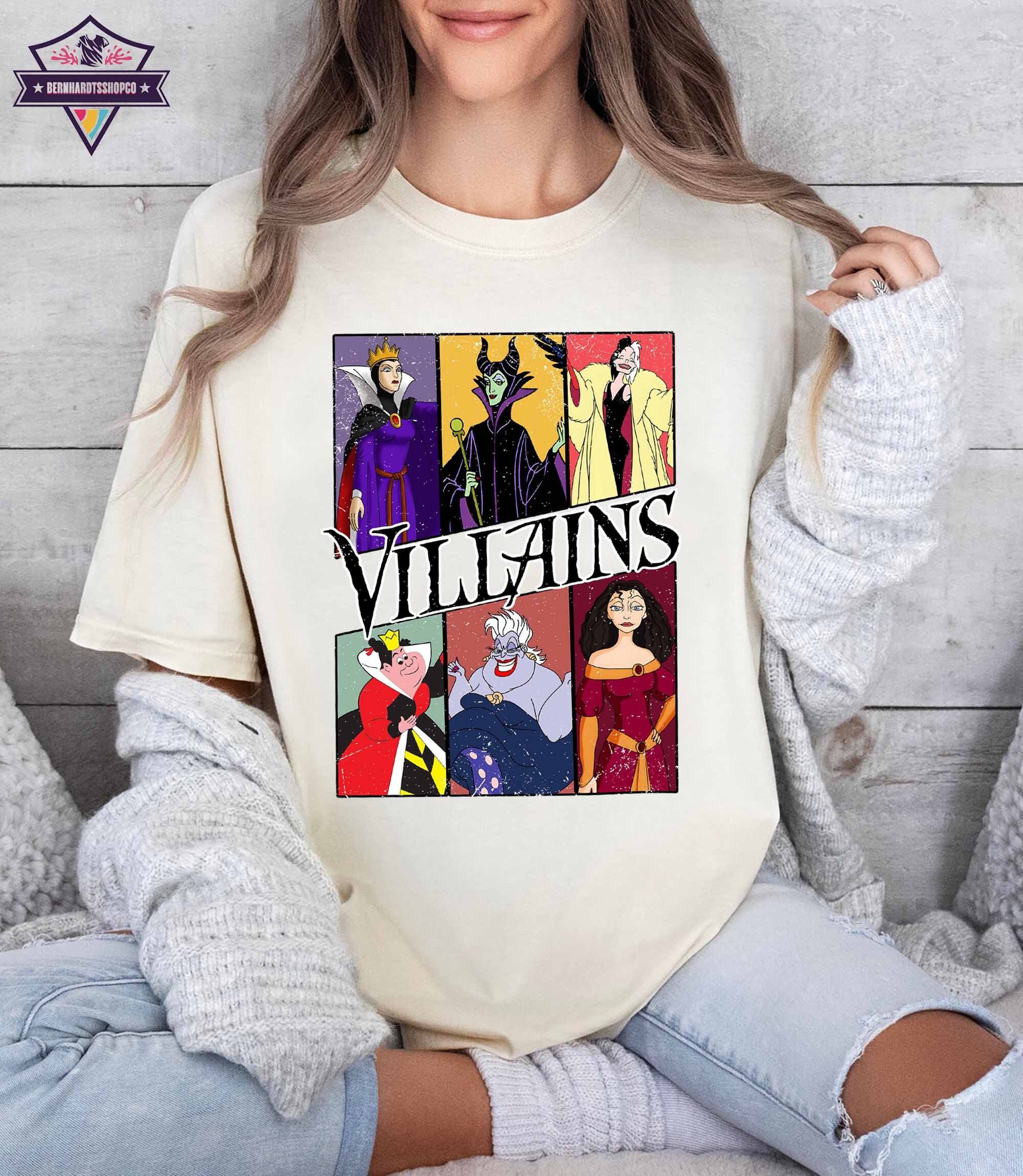 Retro 90s Disney Villains Shirt, Disney Villain SweatShirt, - Inspire ...
