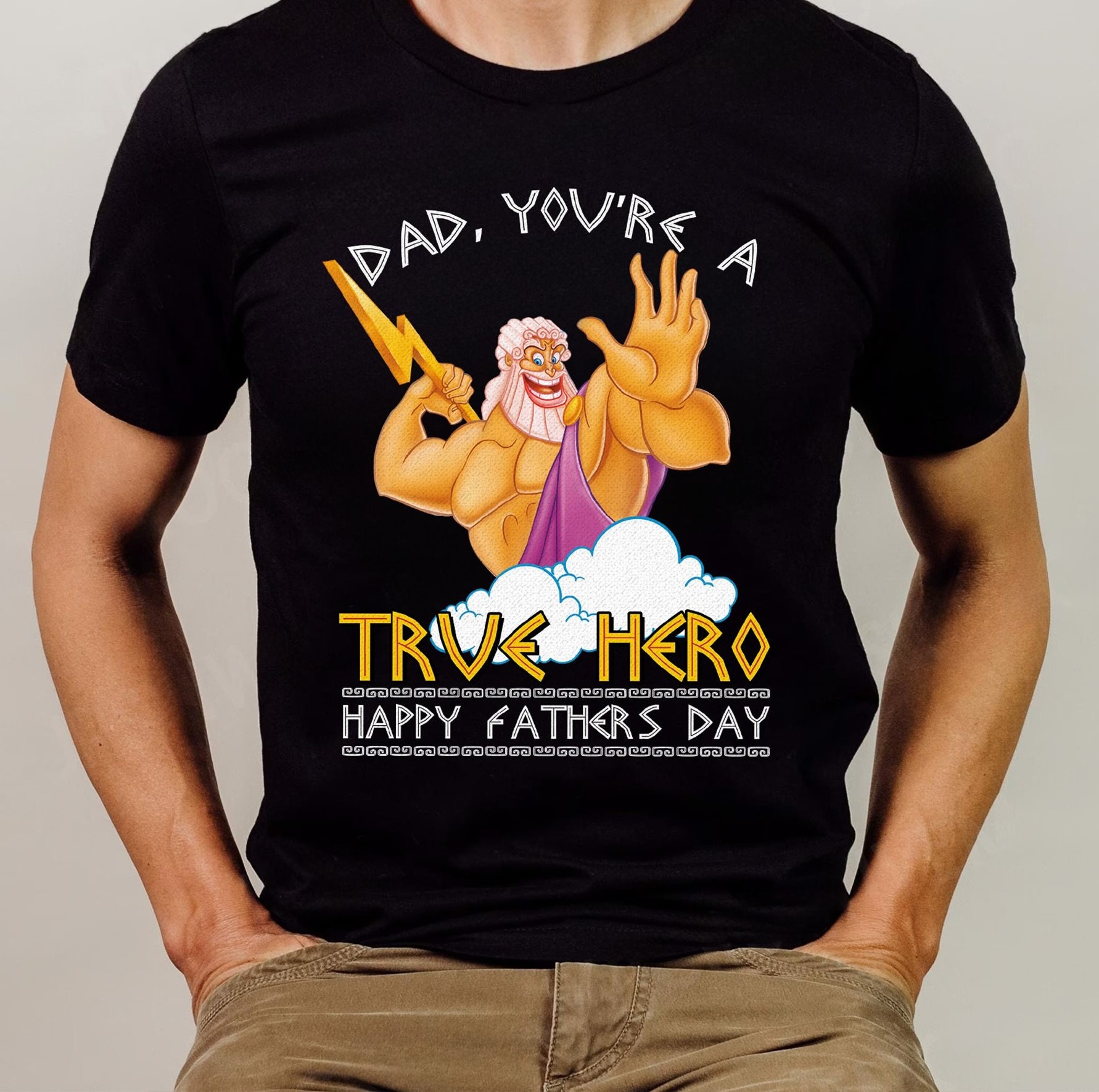 Zeus Dad Youre True Hero Shirt, Best Dad Ever Zeus Fathers D - Inspire ...