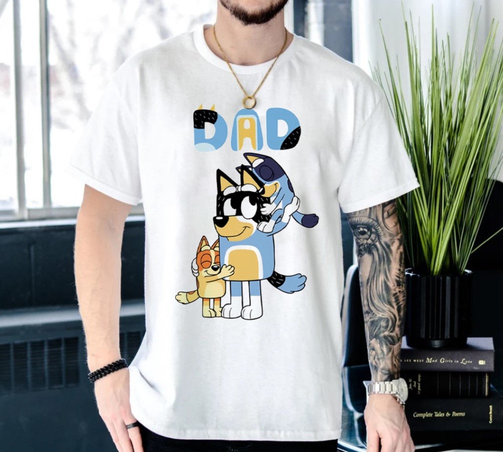 Best Dad Ever Bluey Daddy Unisex Vintage Shirt, Bluey Cool D - Inspire ...