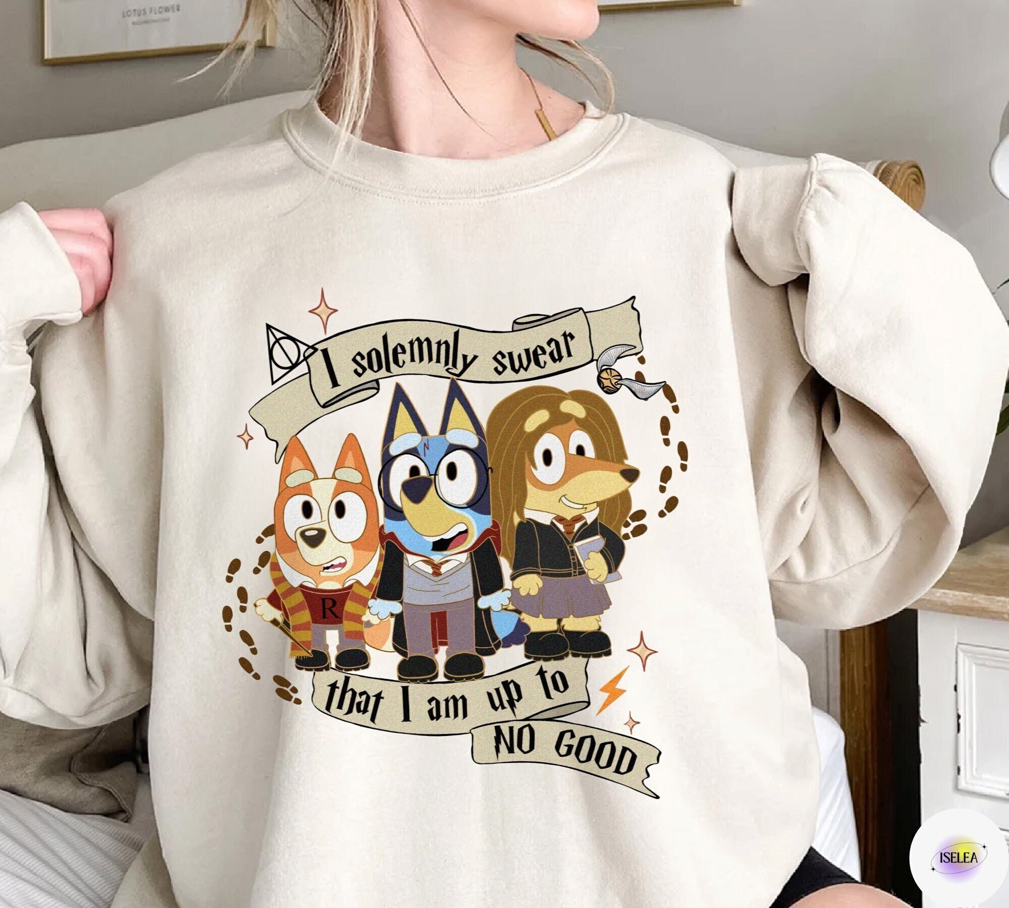 Bluey Bingo I Solemnly Swear That ,Bluey Wizard SweatshirtI - Inspire ...