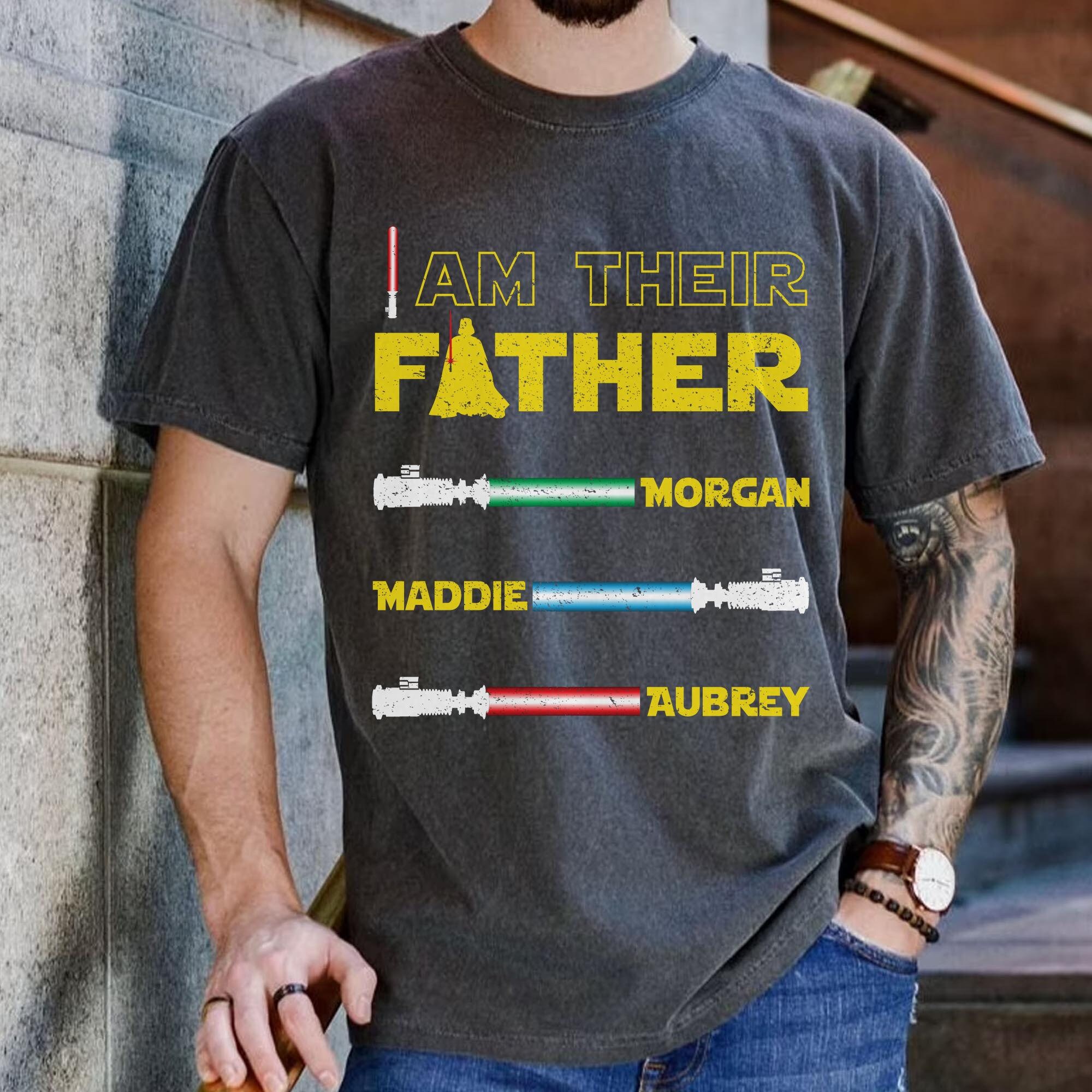 Custom Lightsabers With Kids Names Darth Vader Im Their Fath - Inspire ...