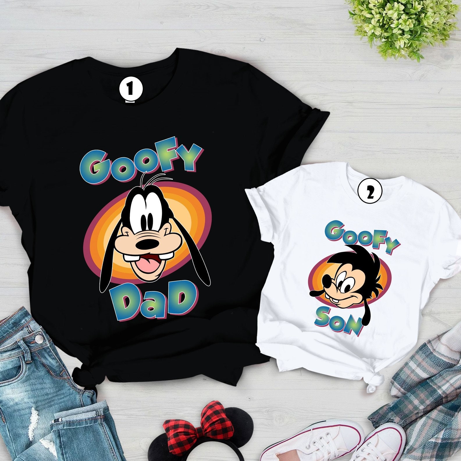 Goofy Movie Goofy Dad Goofy Son Shirt, Dad And Son Shirt, Go - Inspire ...