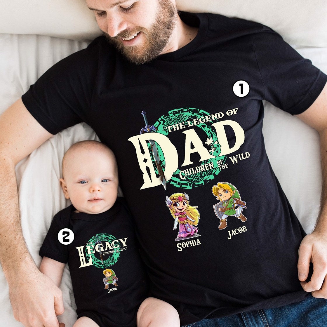 Legend Of Zelda Legend Of Dad Father Day Shirts, Zelda Dad S - Inspire ...