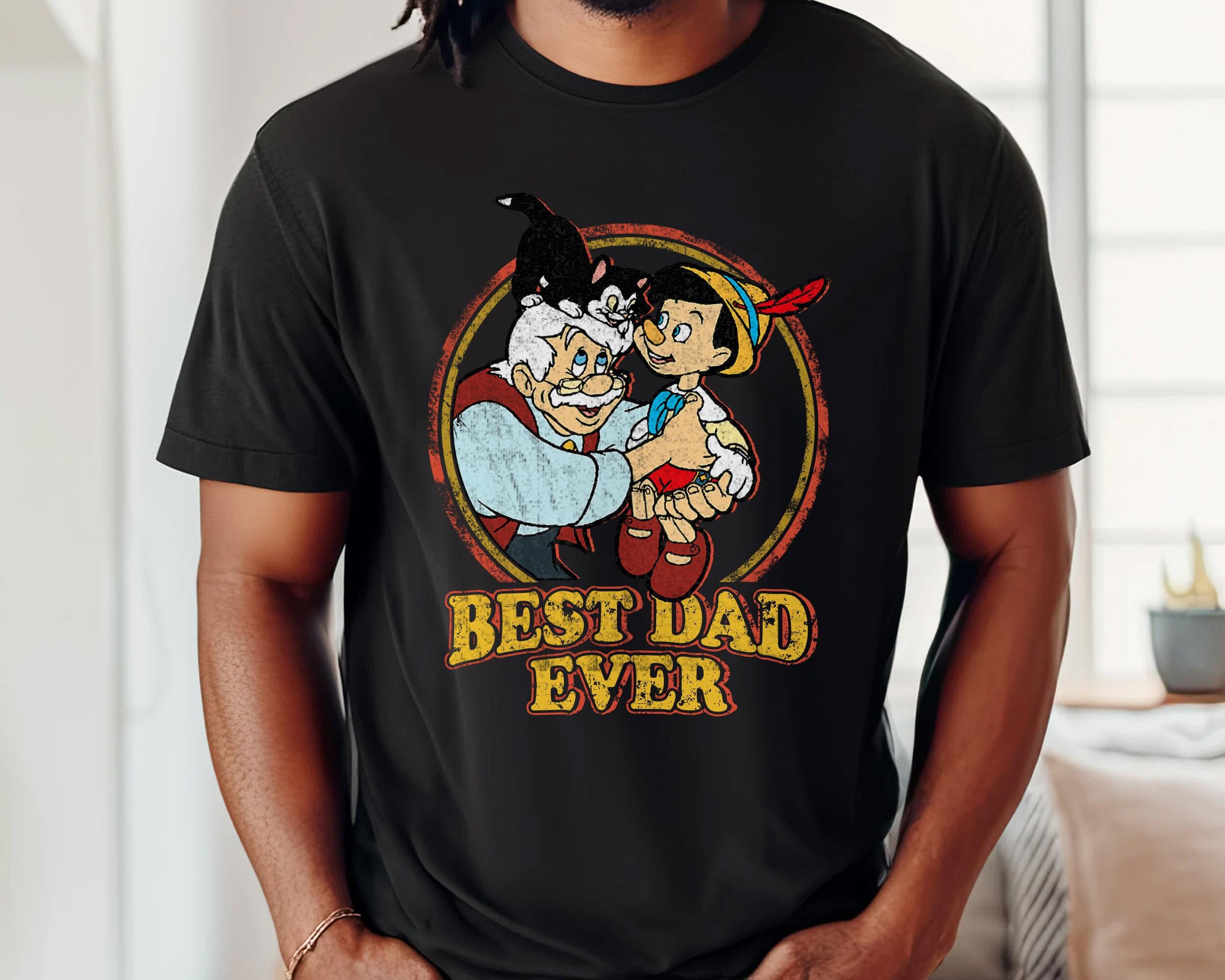 Retro Geppetto And Pinocchio Best Dad Ever Comfort Colors Sh | Inspire ...