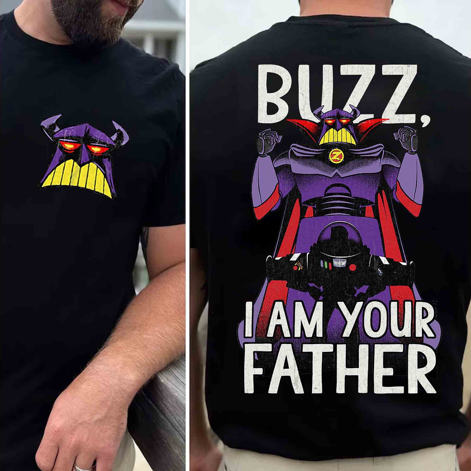 Two-Sided Vintage Zug and Buzz Lightyear I Am Your Father T- | Inspire ...