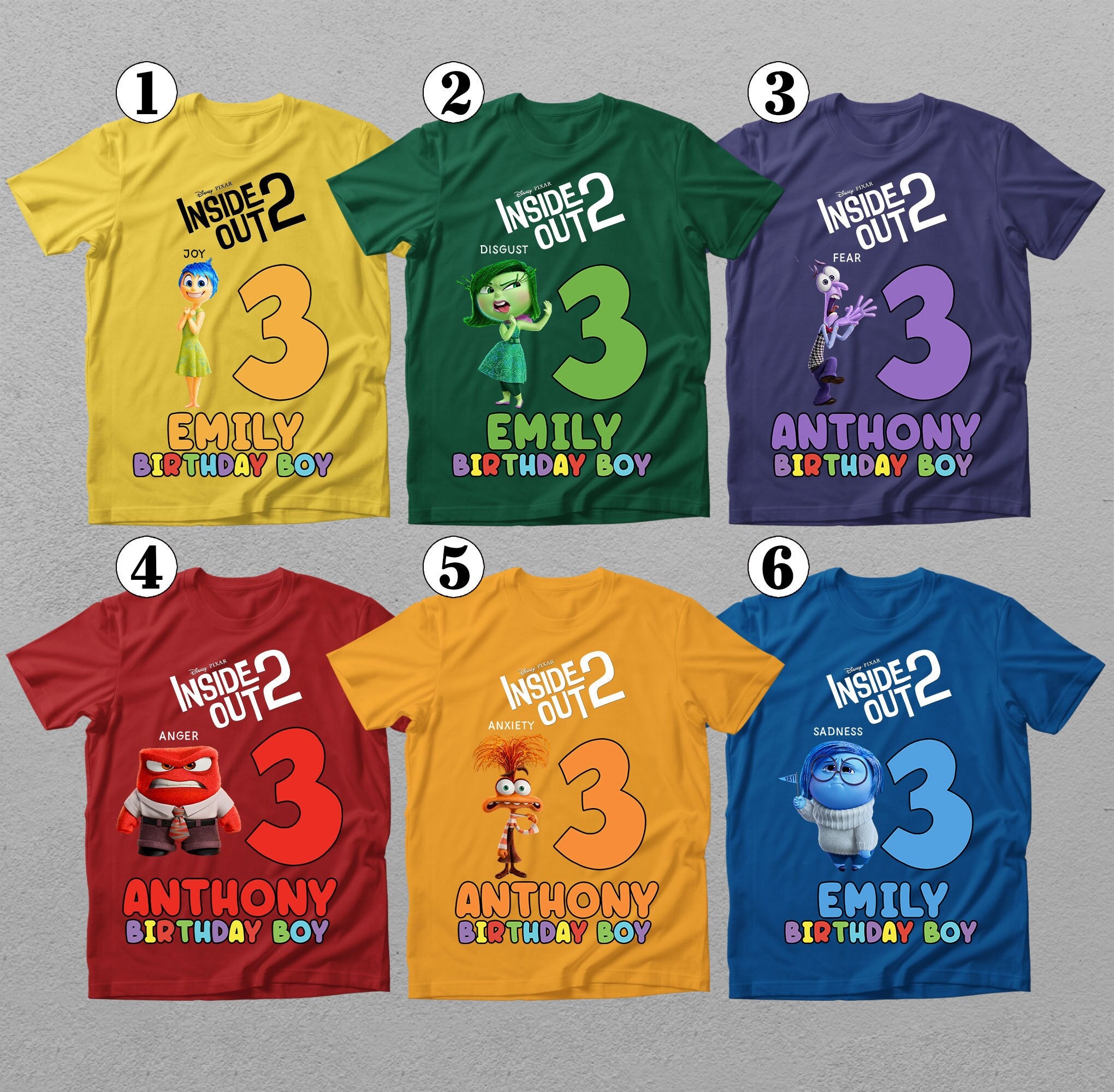Custom Inside Out Birthday Shirt, Inside Out Shirt, Inside O | Inspire ...