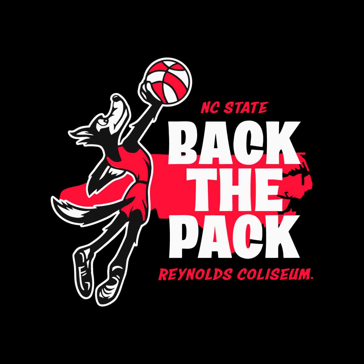 NC State Basketball Back The Pack Reynolds Coliseum SVG | Inspire Uplift