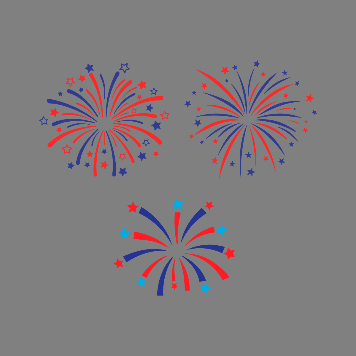 Fireworks 4th of july SVG Digital Download Files | Inspire Uplift