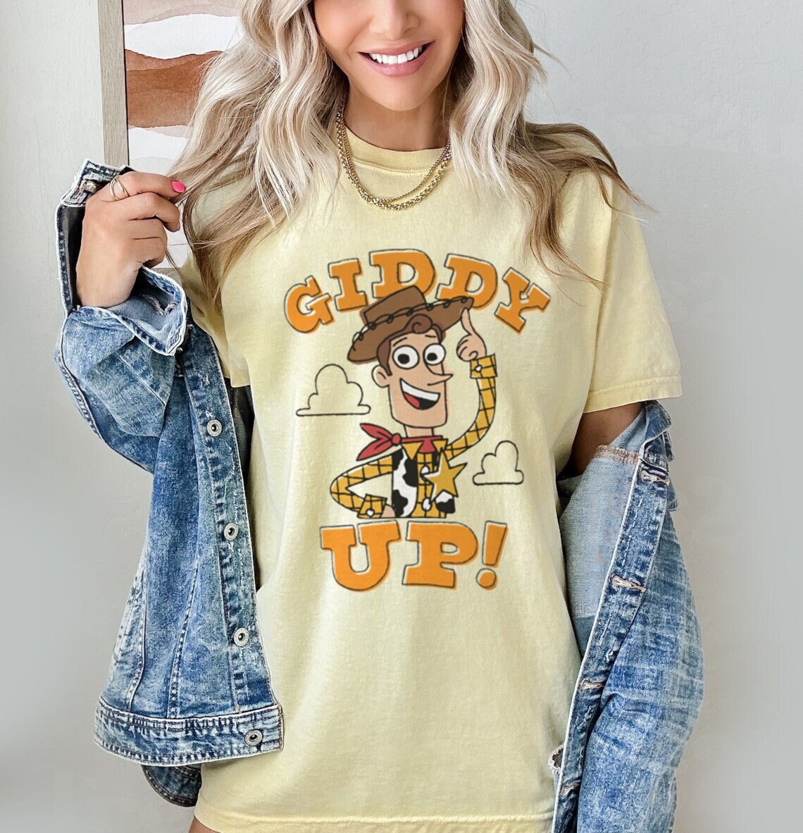 Disney PIXAR Toy Story Woody Giddy Up T-Shirt, Woody Shirt, | Inspire ...